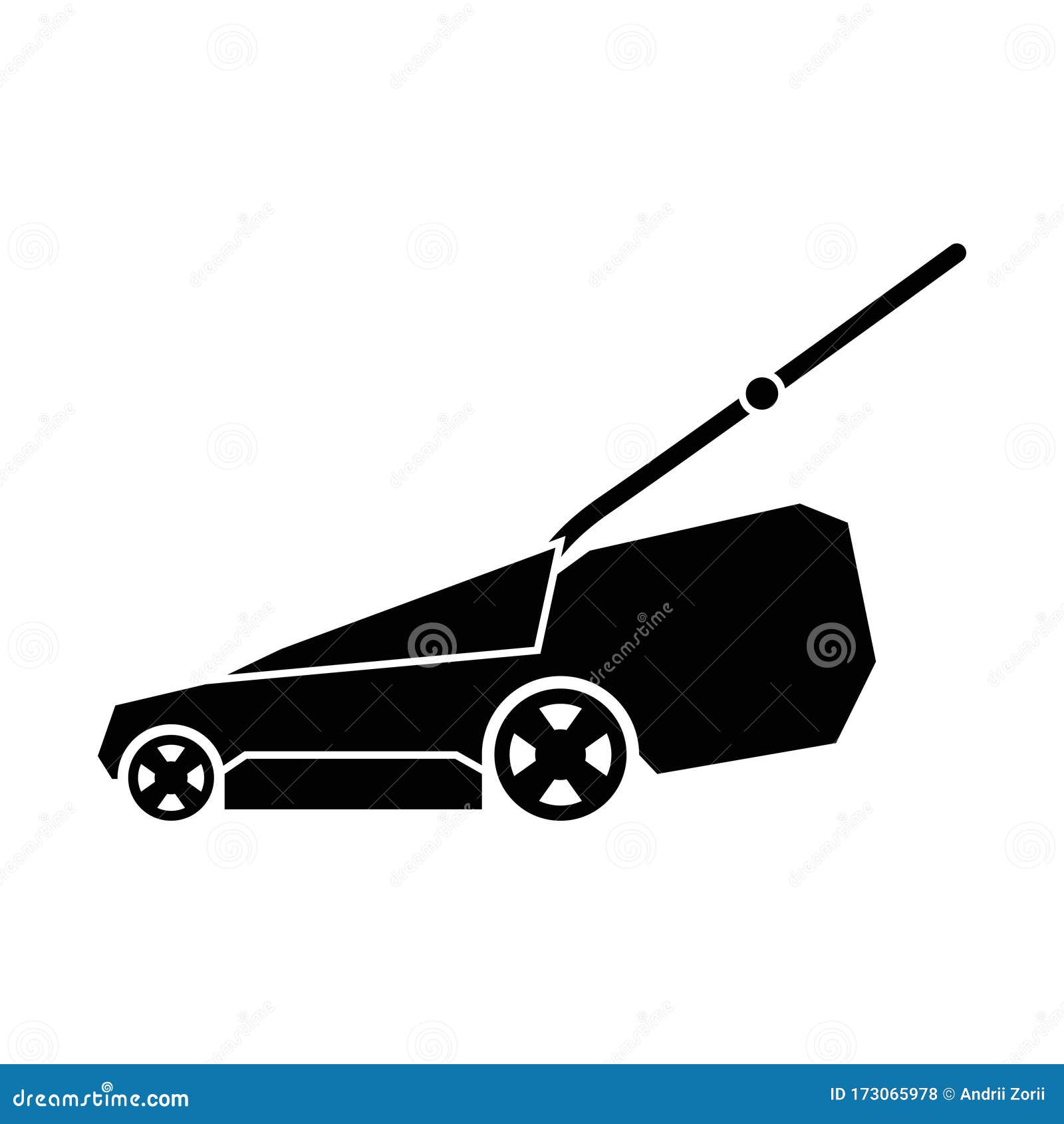 Machine for Cutting the Grass on a Lawns. Lawn Mower Icon Stock ...