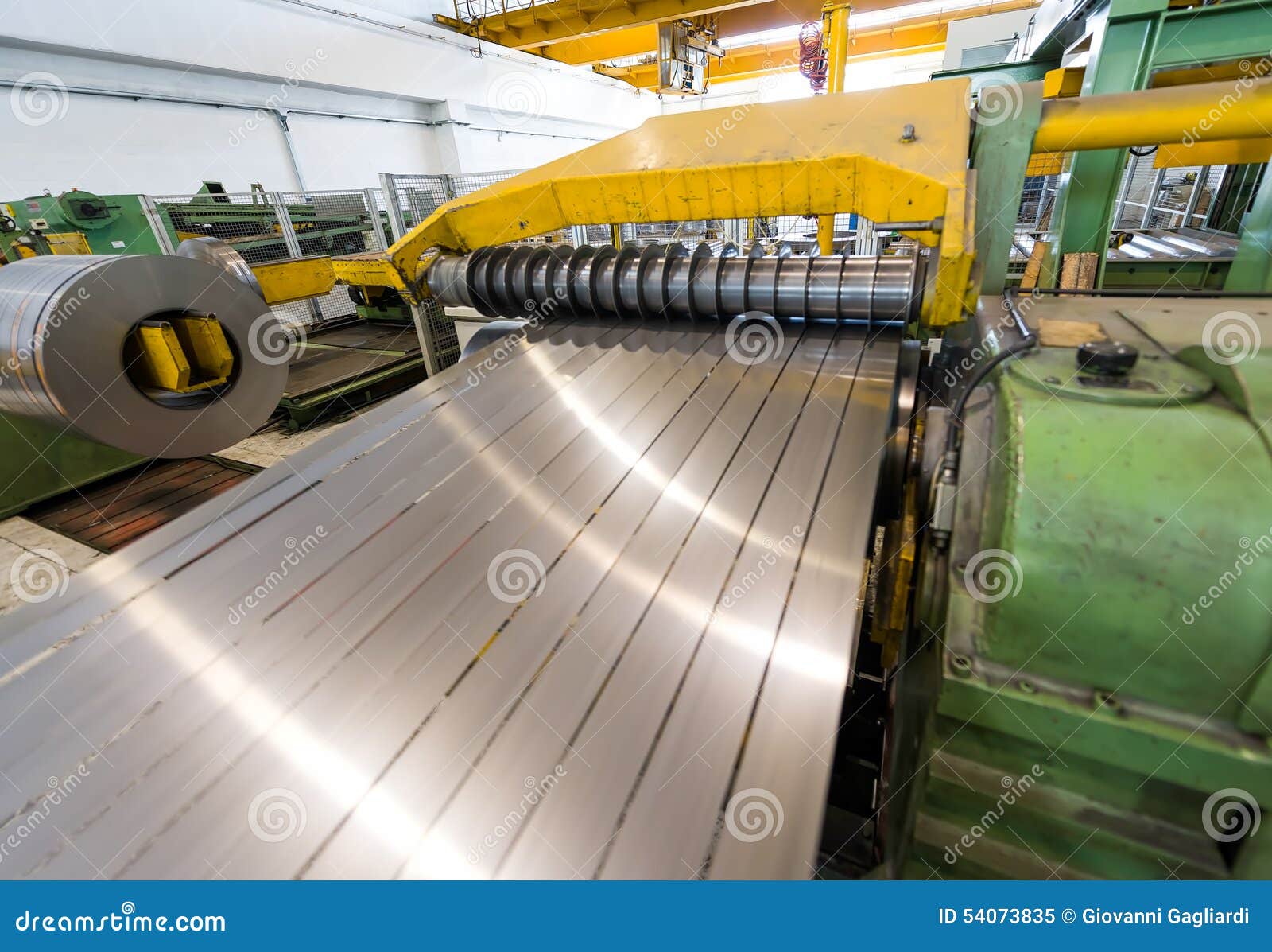 Machine for Cutting Steel Coils Stock Image - Image of decoiler, load ...