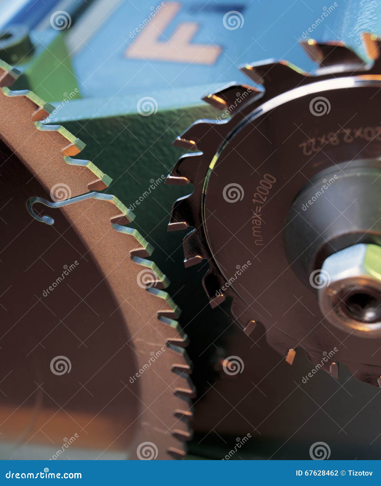 Machine cutting teeth. stock photo. Image of sharp, sawmill - 67628462