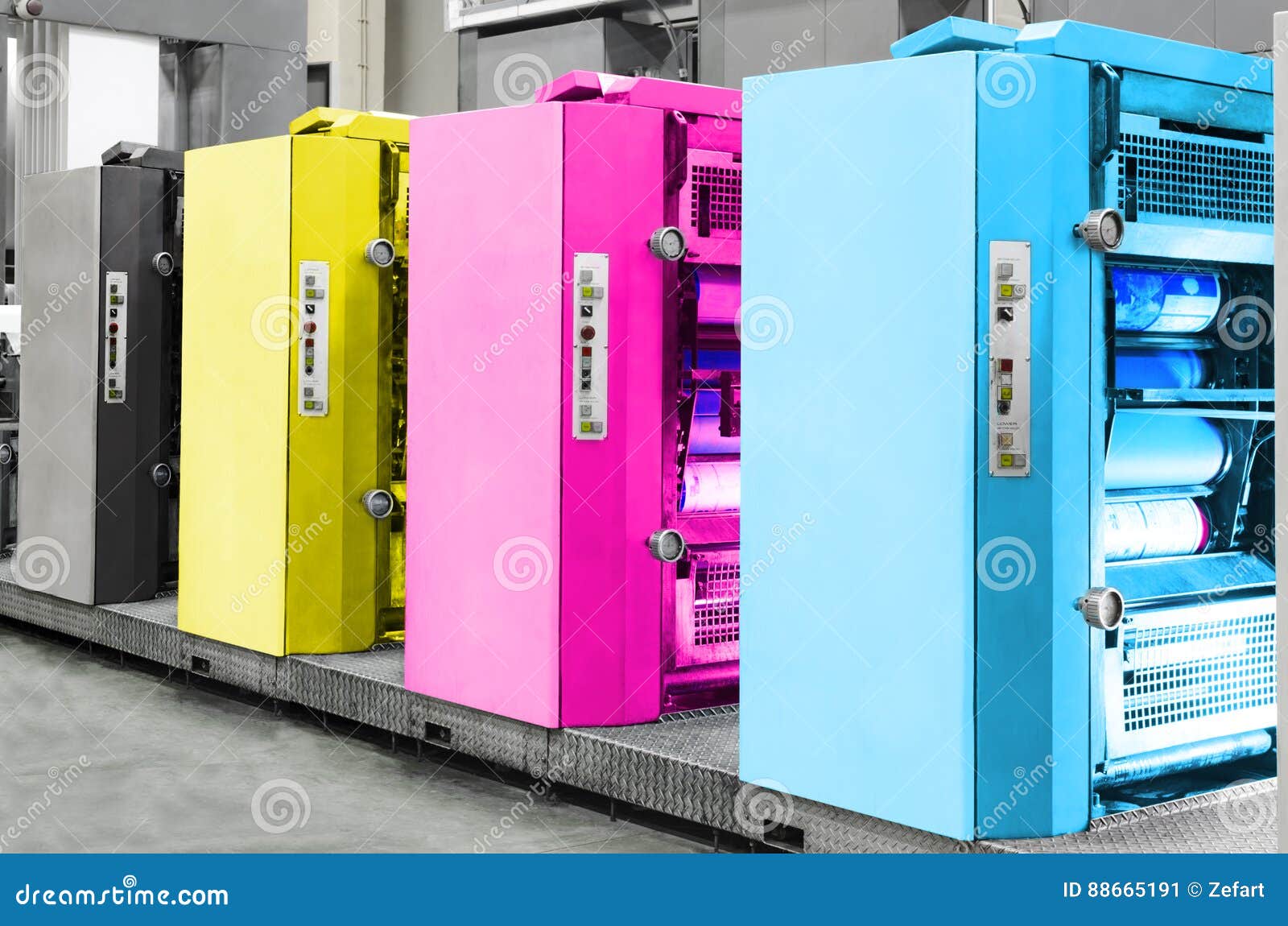 Machine D'impression Offset Image stock - Image du medias, brochure ...
