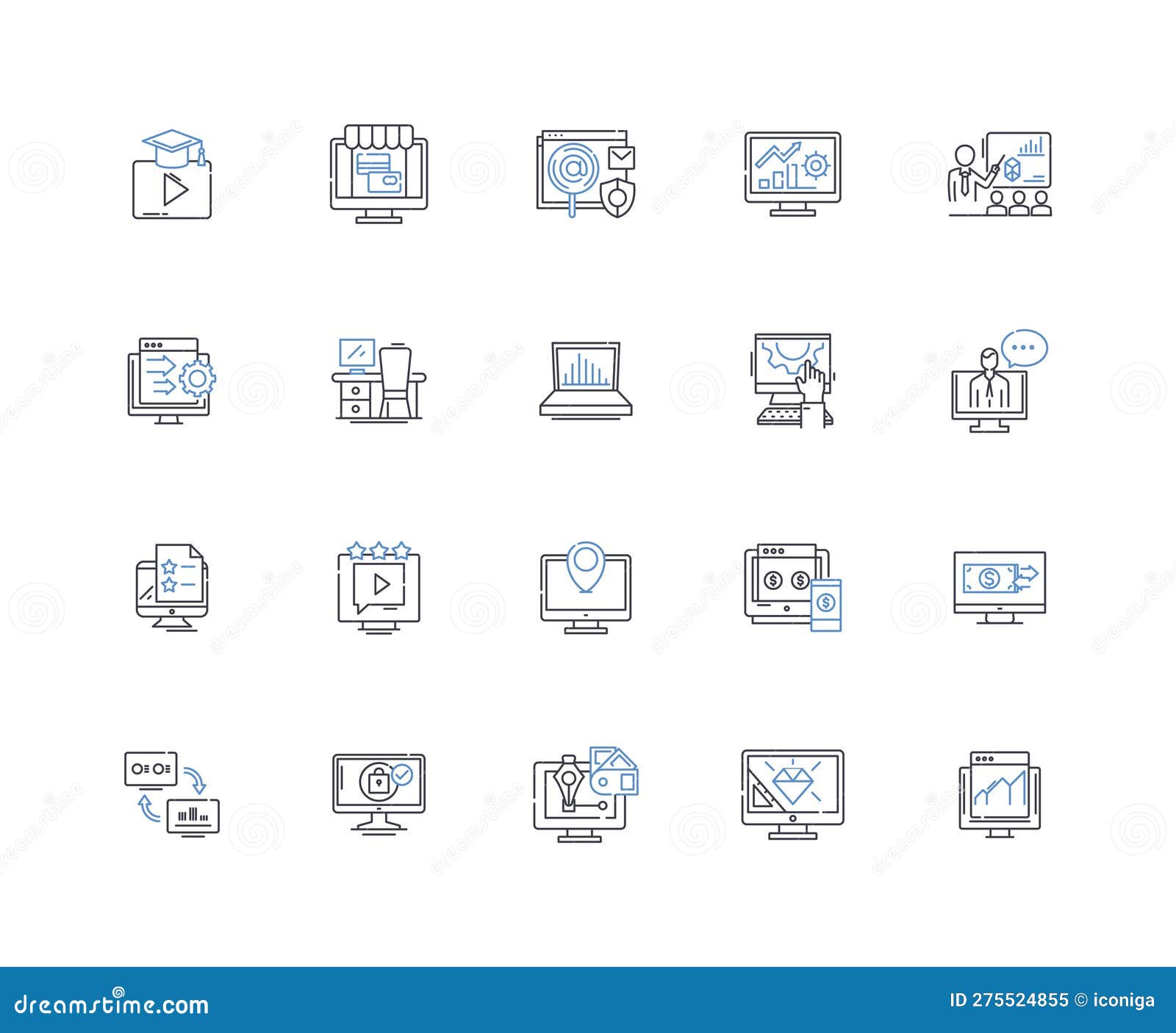 Traceability Outline Icon Simple Linear Element Illustration Isolated Line Traceability Icon