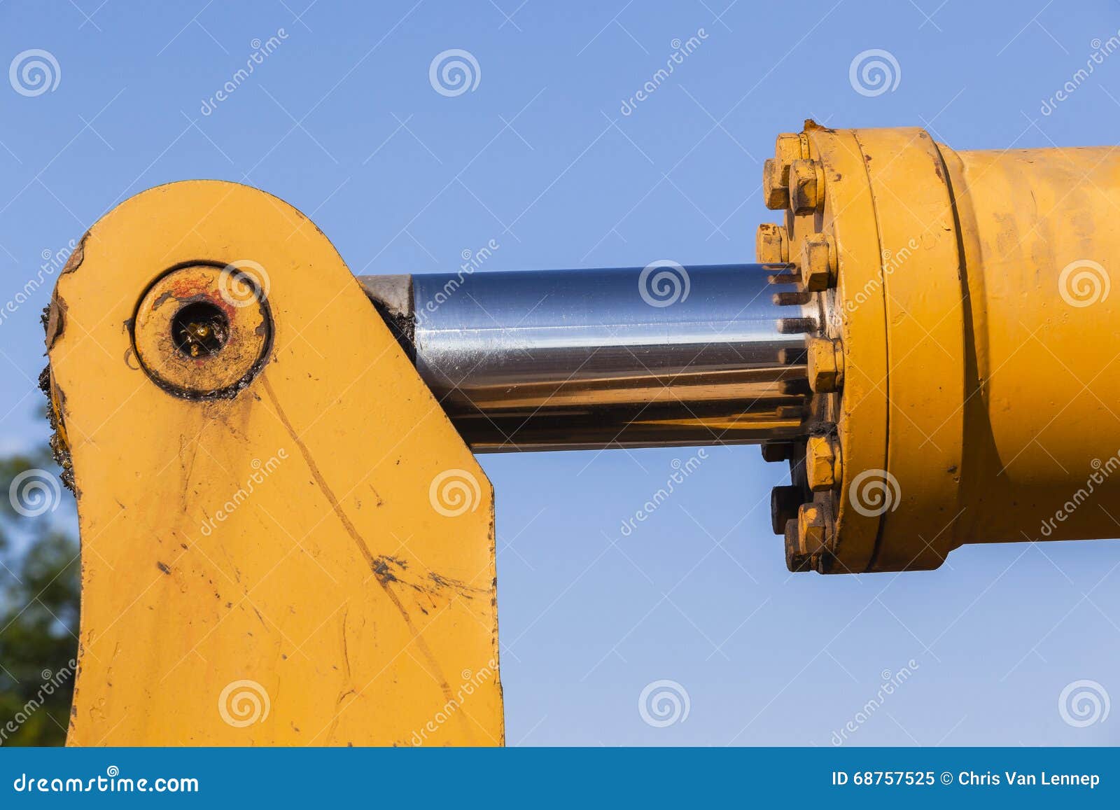 Machine De Cylindre Hydraulique D'axe Image stock - Image du acier ...