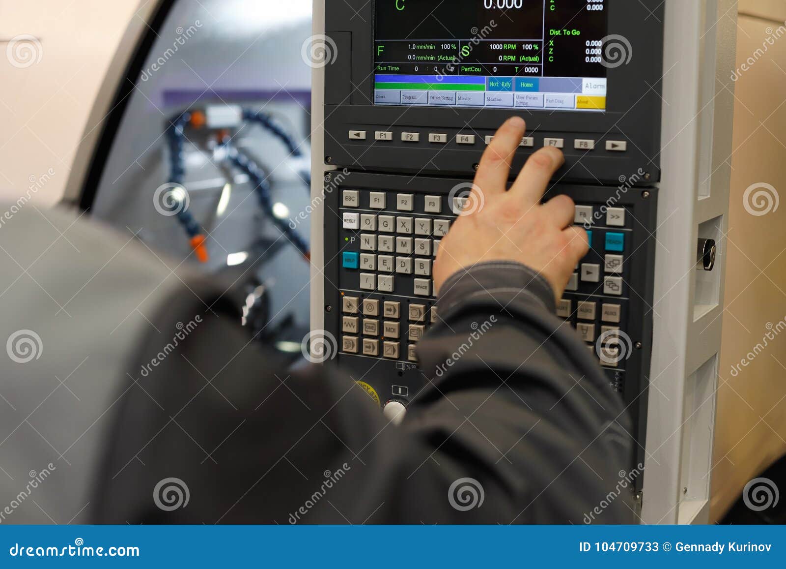 Machine De Programmation De Tour D'opérateur De Commande Numérique Par ...