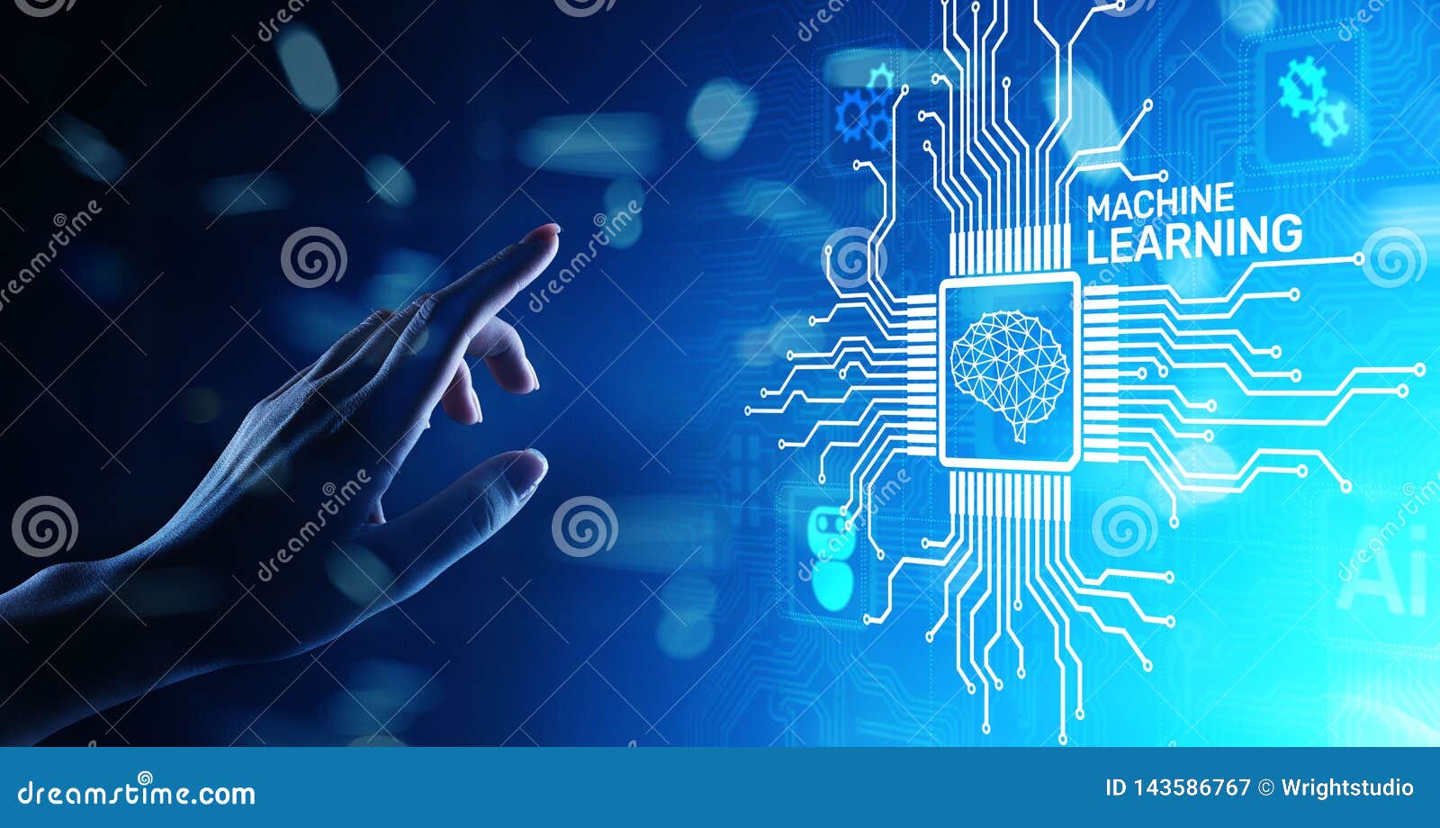 Machine Deep Learning Algorithms Artificial Intelligence Ai Automation And Modern Technology