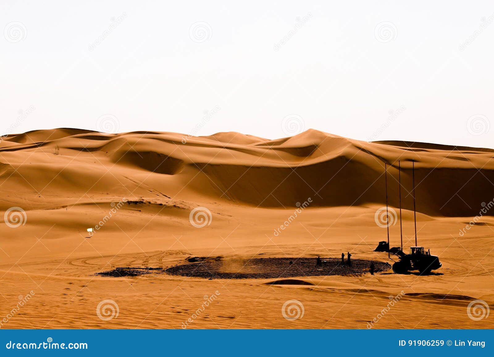 A machine in the desert stock image. Image of wide, sand - 91906259