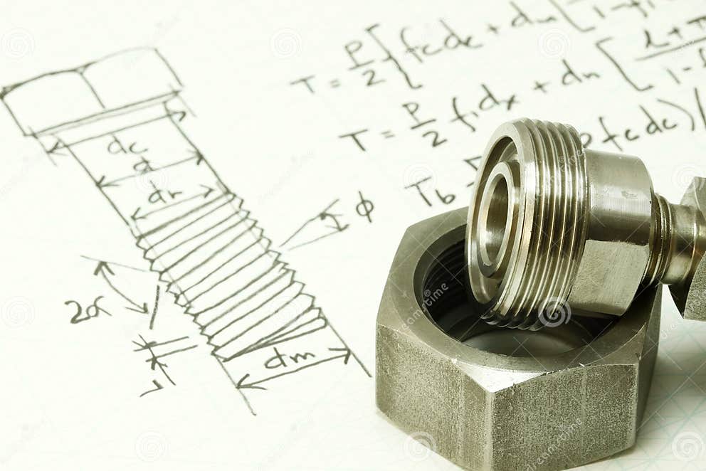 Machine design stock photo. Image of pencil, engineering - 14147066