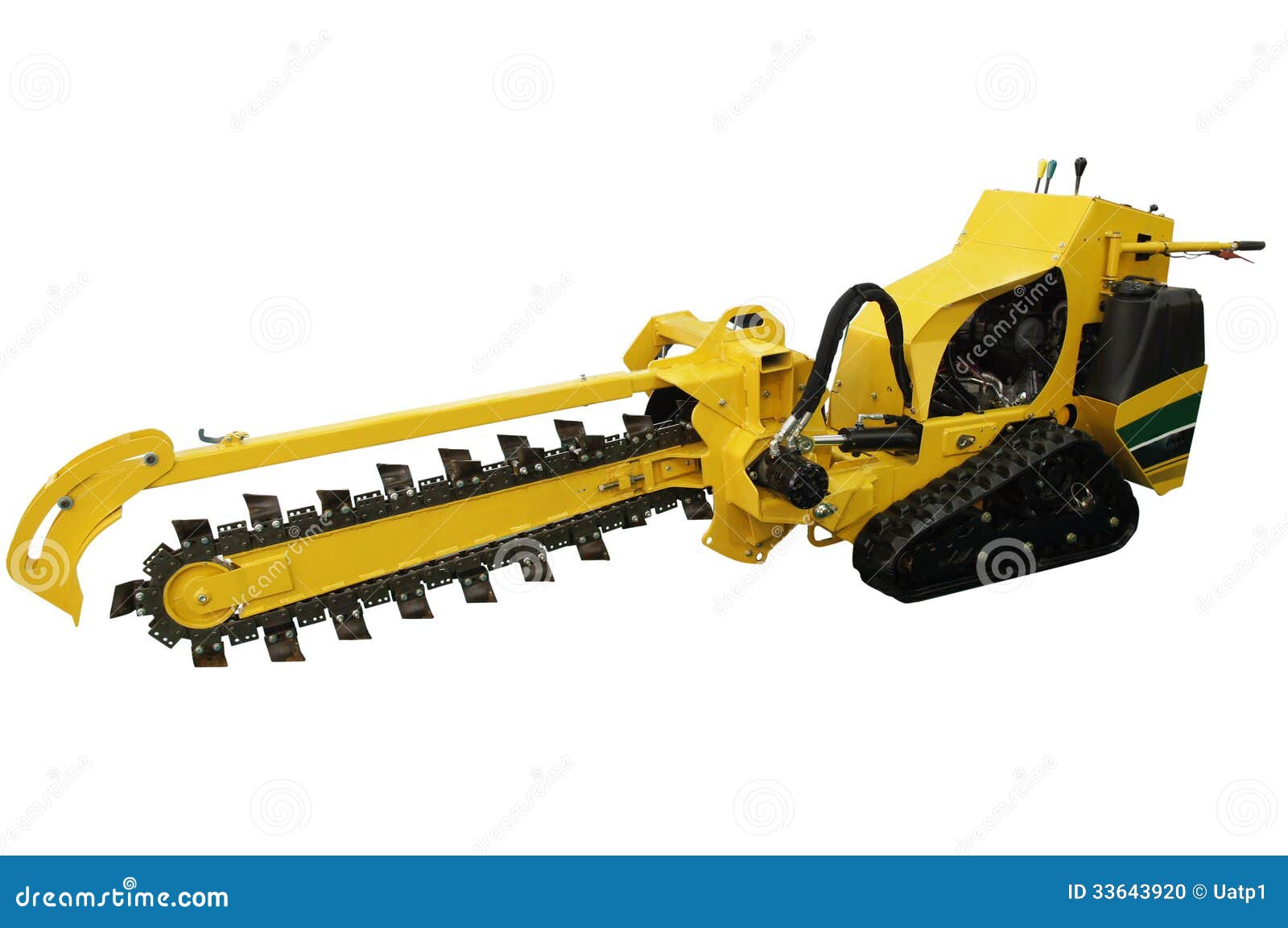Machine for Digging Trenches in the Pavement Stock Photo - Image of ...