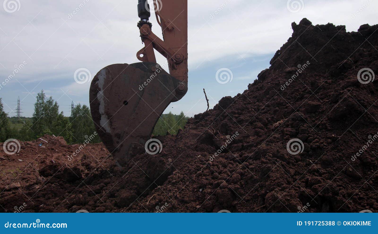 Machine Digs Ground while Seismographer Operates on Pipe Stock Footage ...