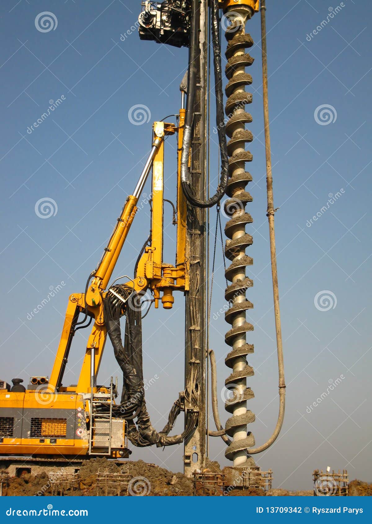 Machine for drilling stock photo. Image of borehole, engineering - 13709342