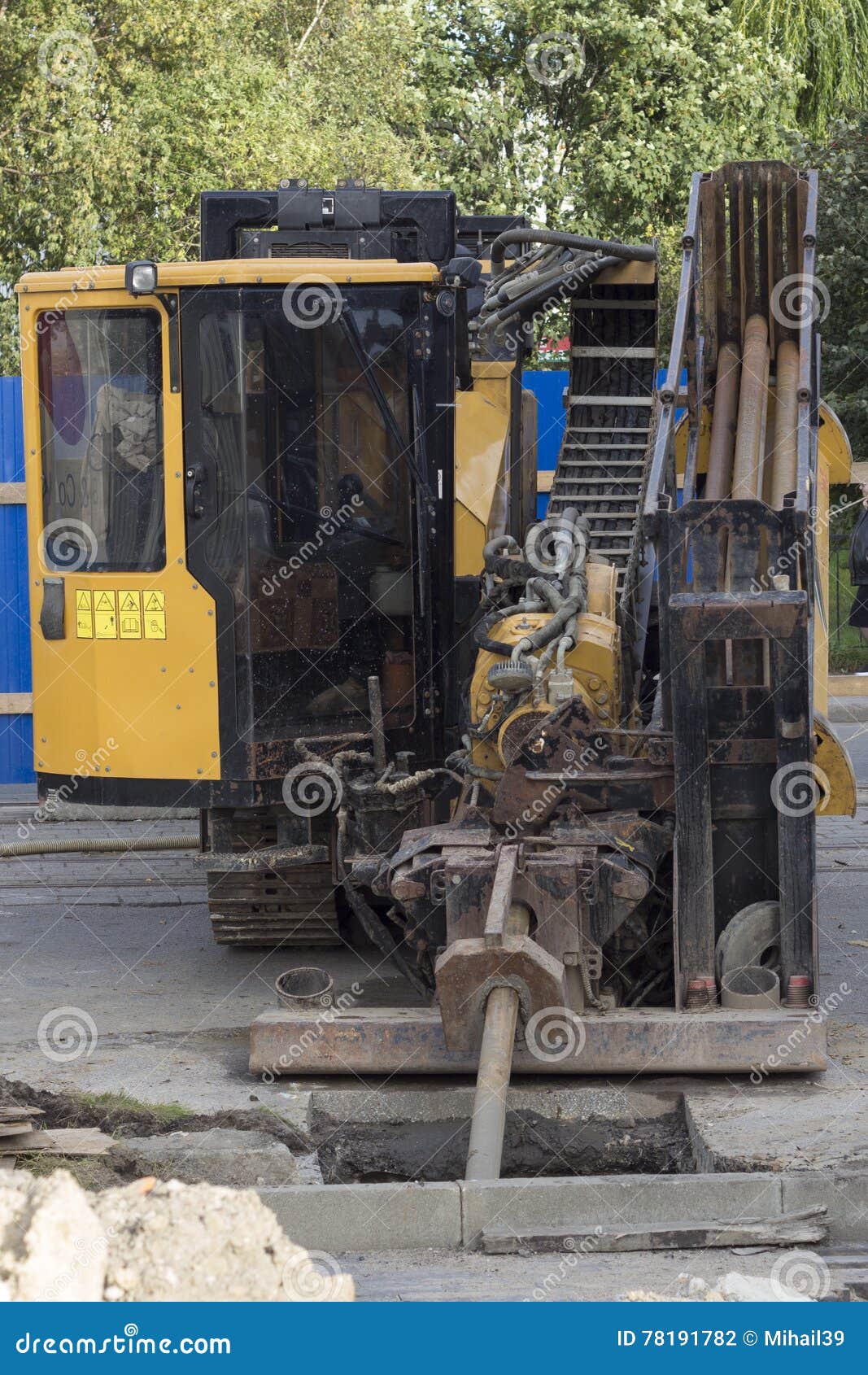 Machine for Drilling Holes in the Ground Stock Photo - Image of earth ...
