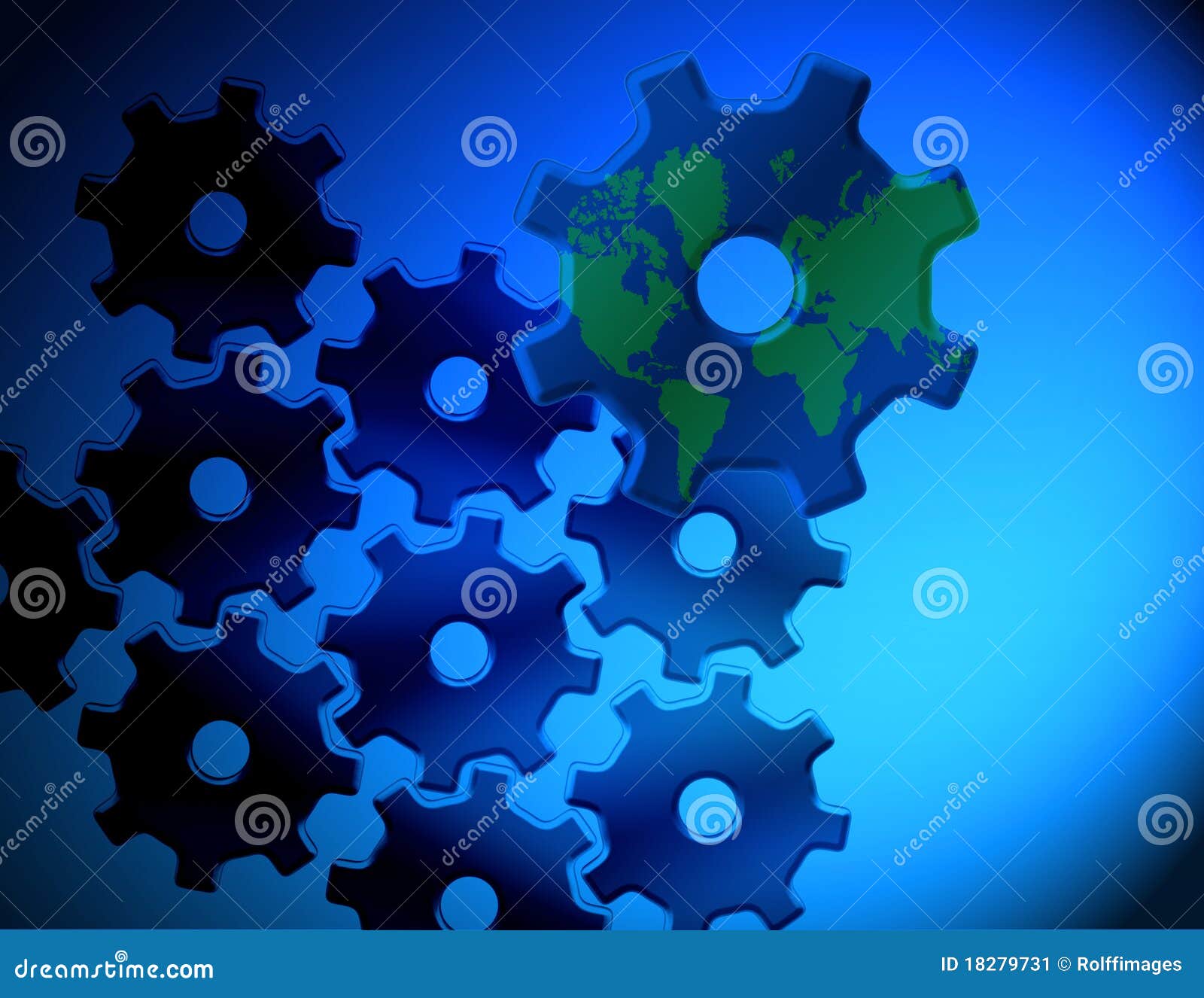 Machine Earth stock illustration. Illustration of connection - 18279731