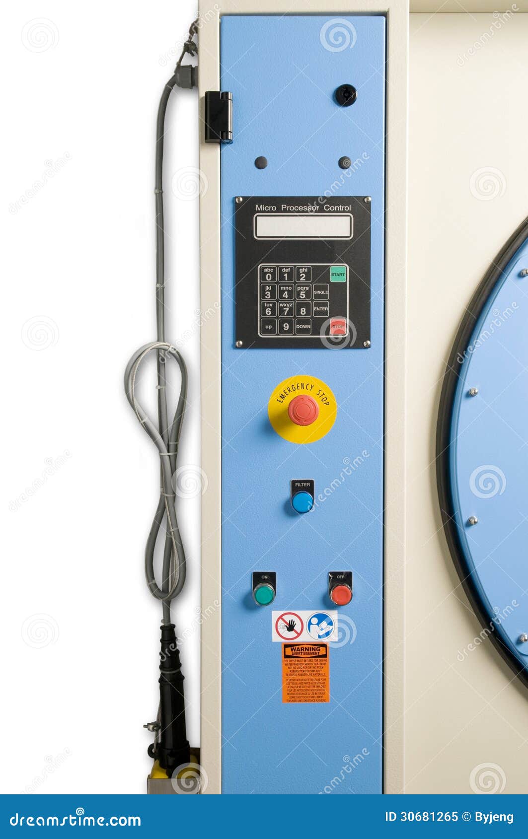 Machine electrical panel stock image. Image of machine - 30681265