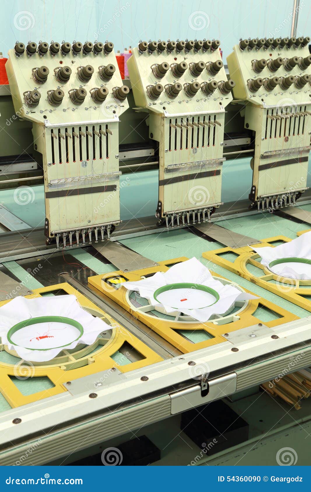 Machine embroider stock photo. Image of garment, industry - 54360090