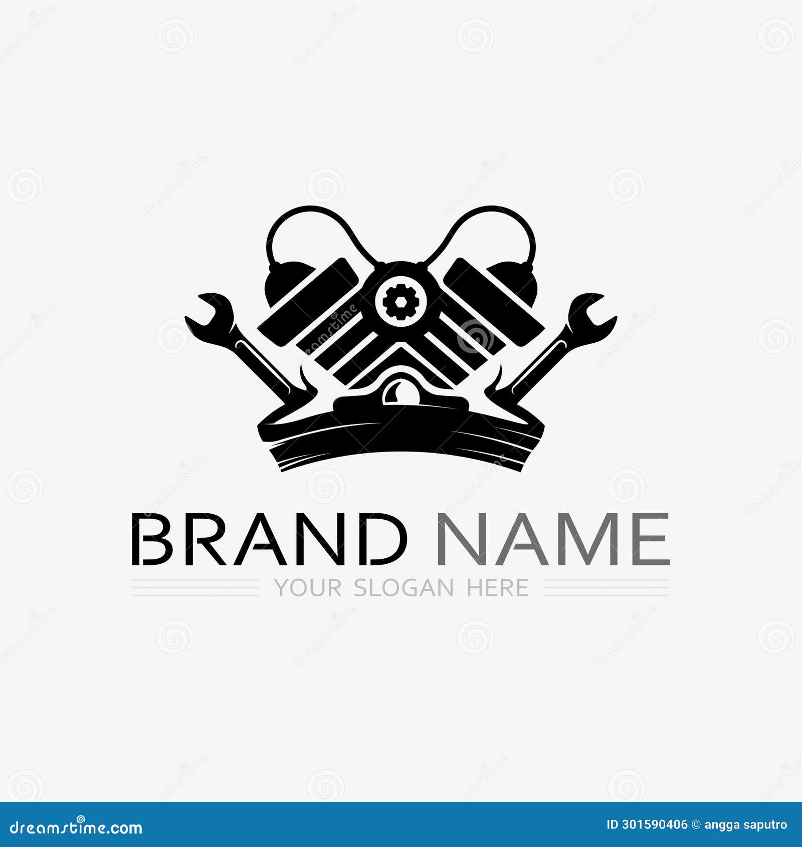 Machine Engine and Heavy Equipment Logos Design Icon Sign Vector ...