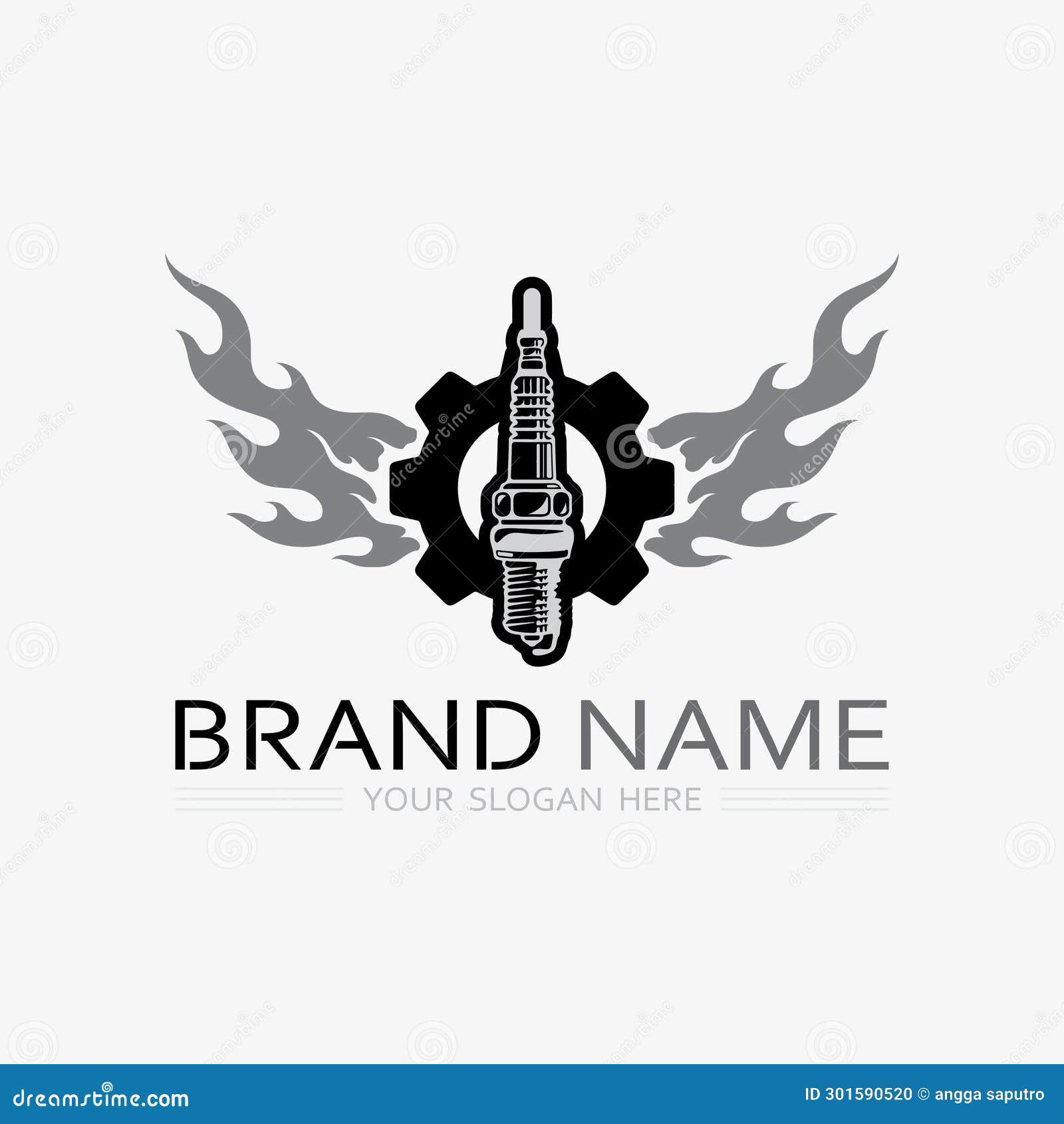 Machine Engine and Heavy Equipment Logos Design Icon Sign Vector ...