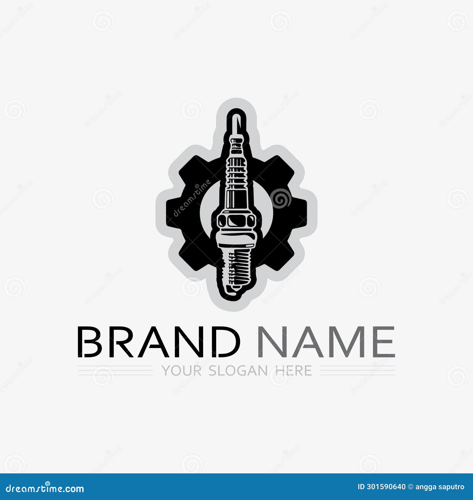 Machine Engine and Heavy Equipment Logos Design Icon Sign Vector ...