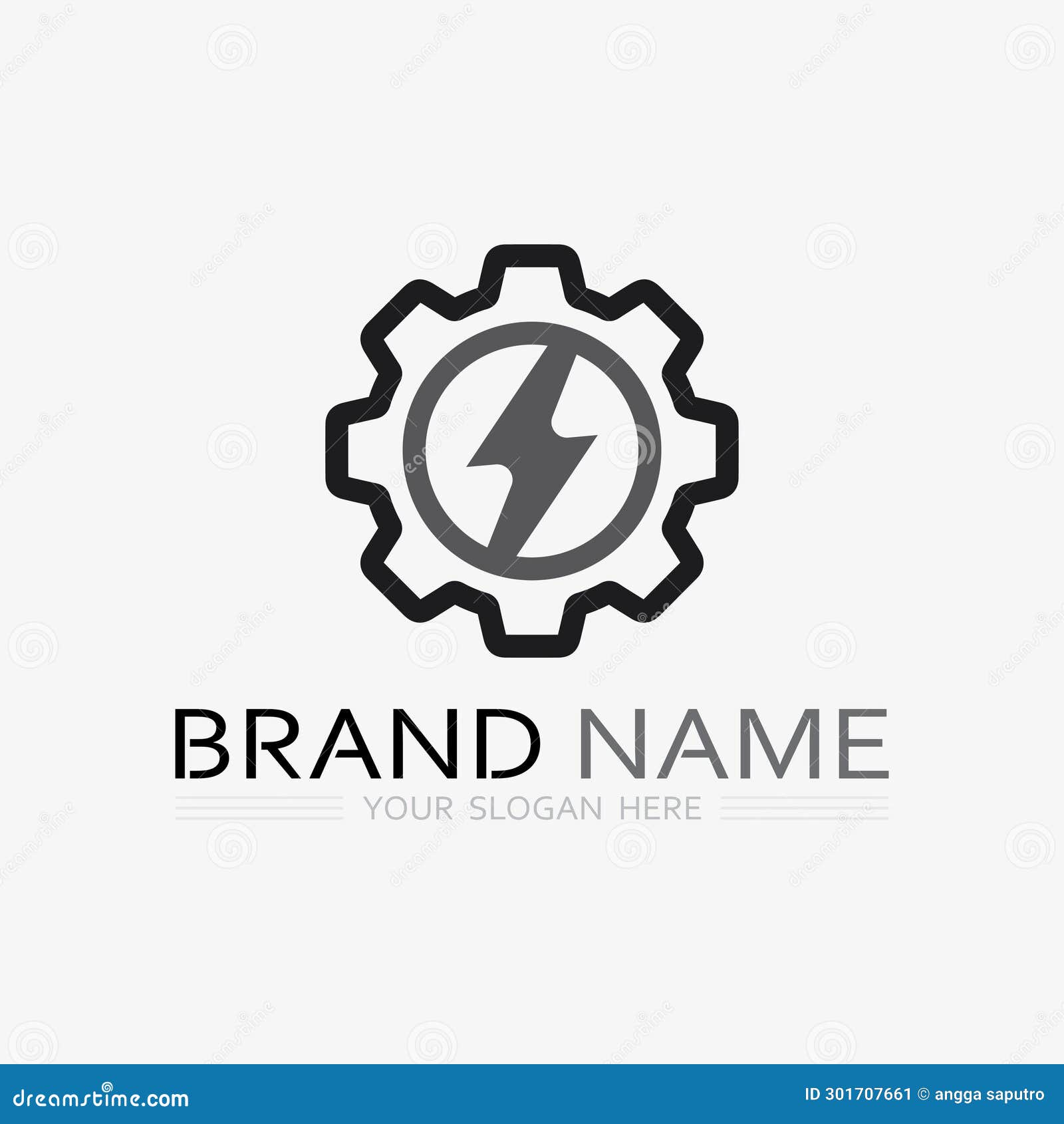 Machine Engine and Heavy Equipment Logos Design Icon Sign Vector ...
