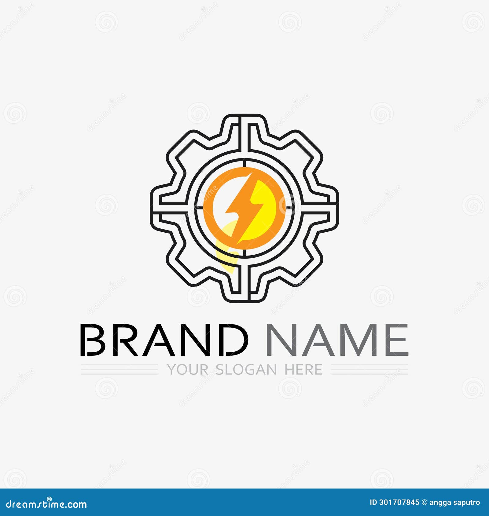 Machine Engine and Heavy Equipment Logos Design Icon Sign Vector ...