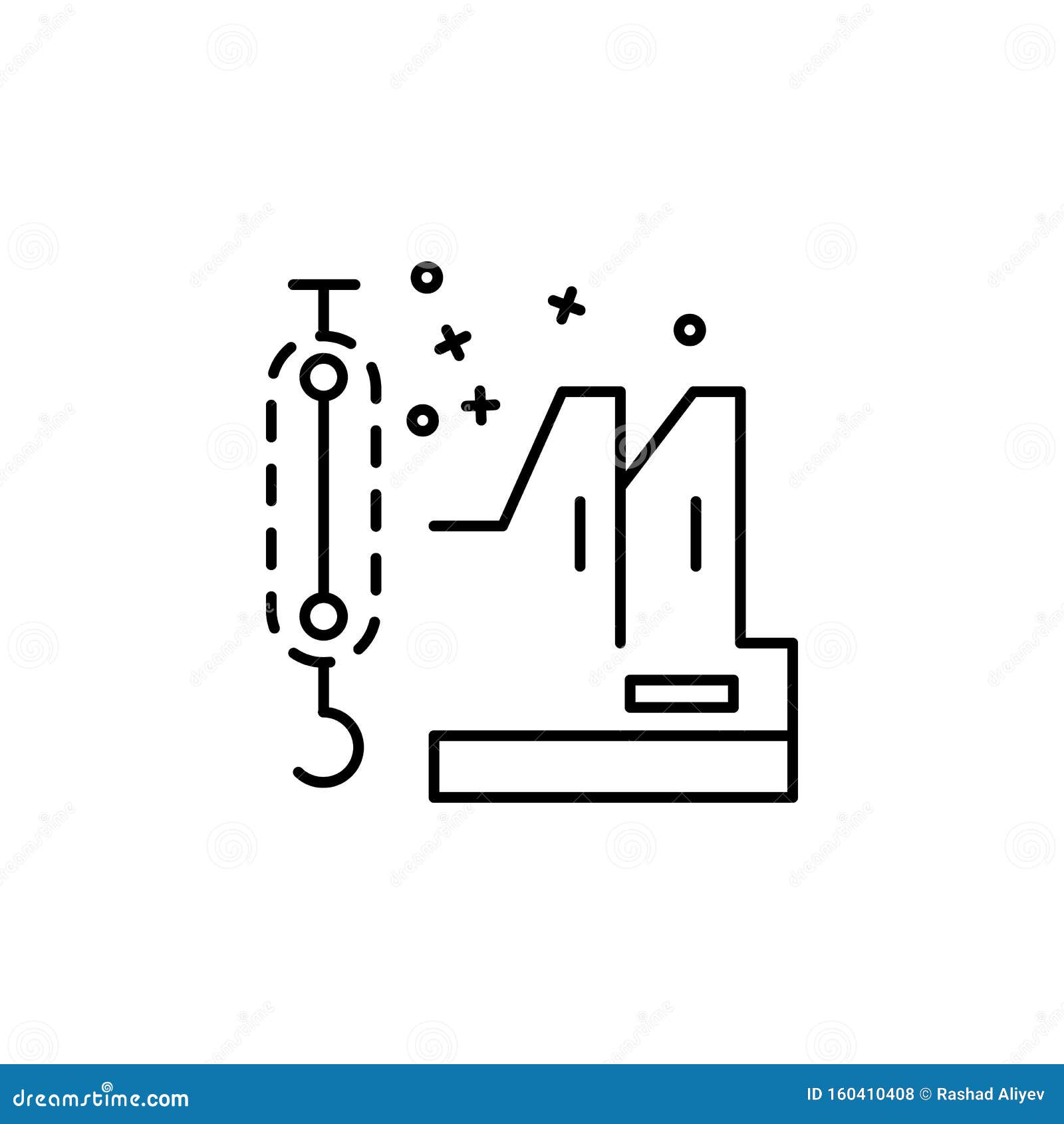 Machine Factory Packing Icon. Element of Manufacturing Stock ...