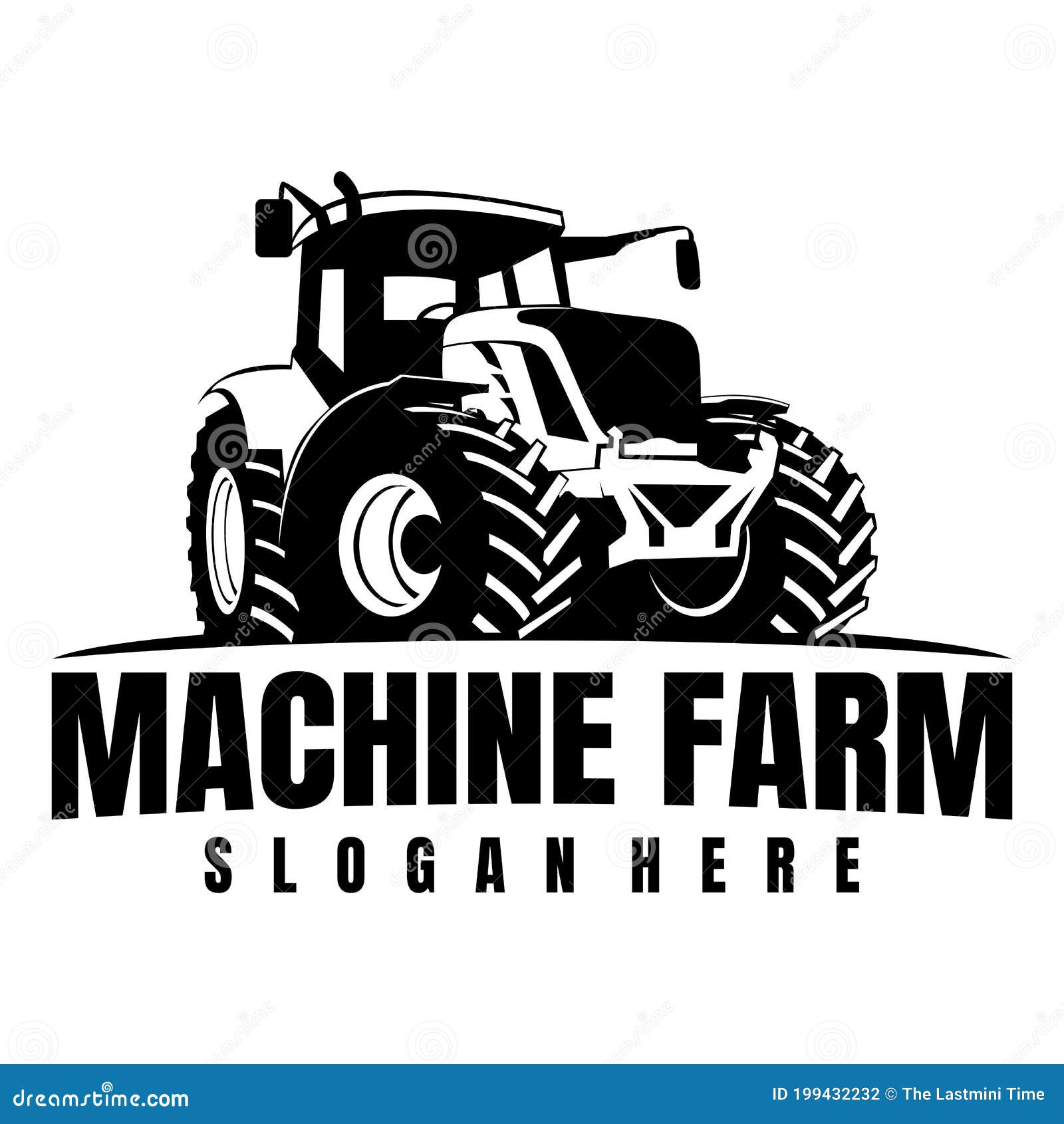 Machine farm logo stock vector. Illustration of power - 199432232