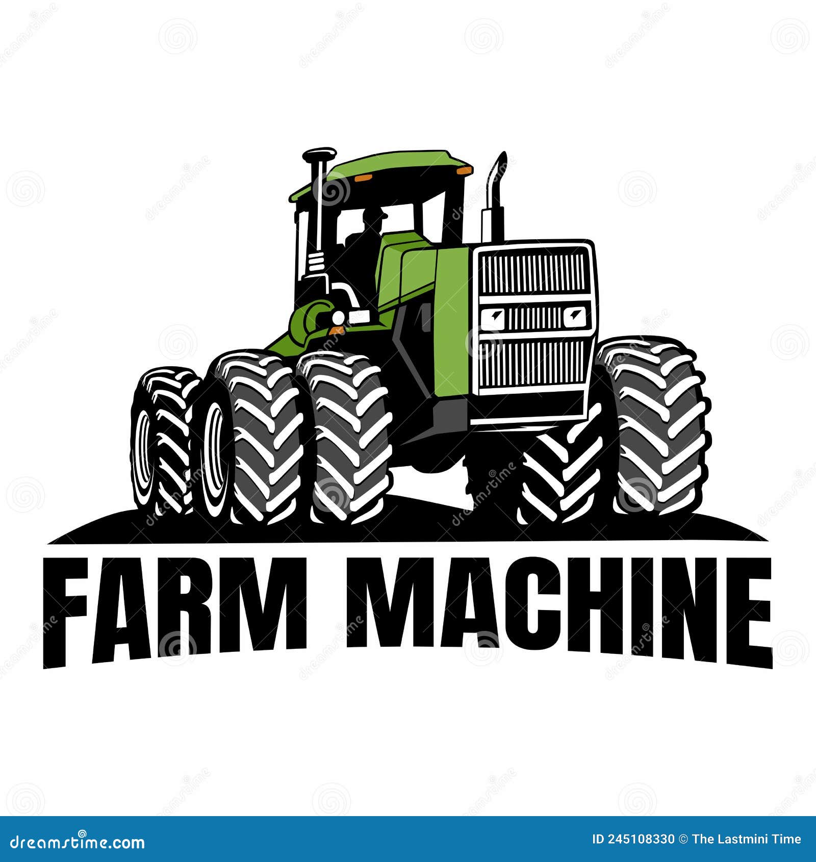Machine farm logo icon stock vector. Illustration of symbol - 245108330