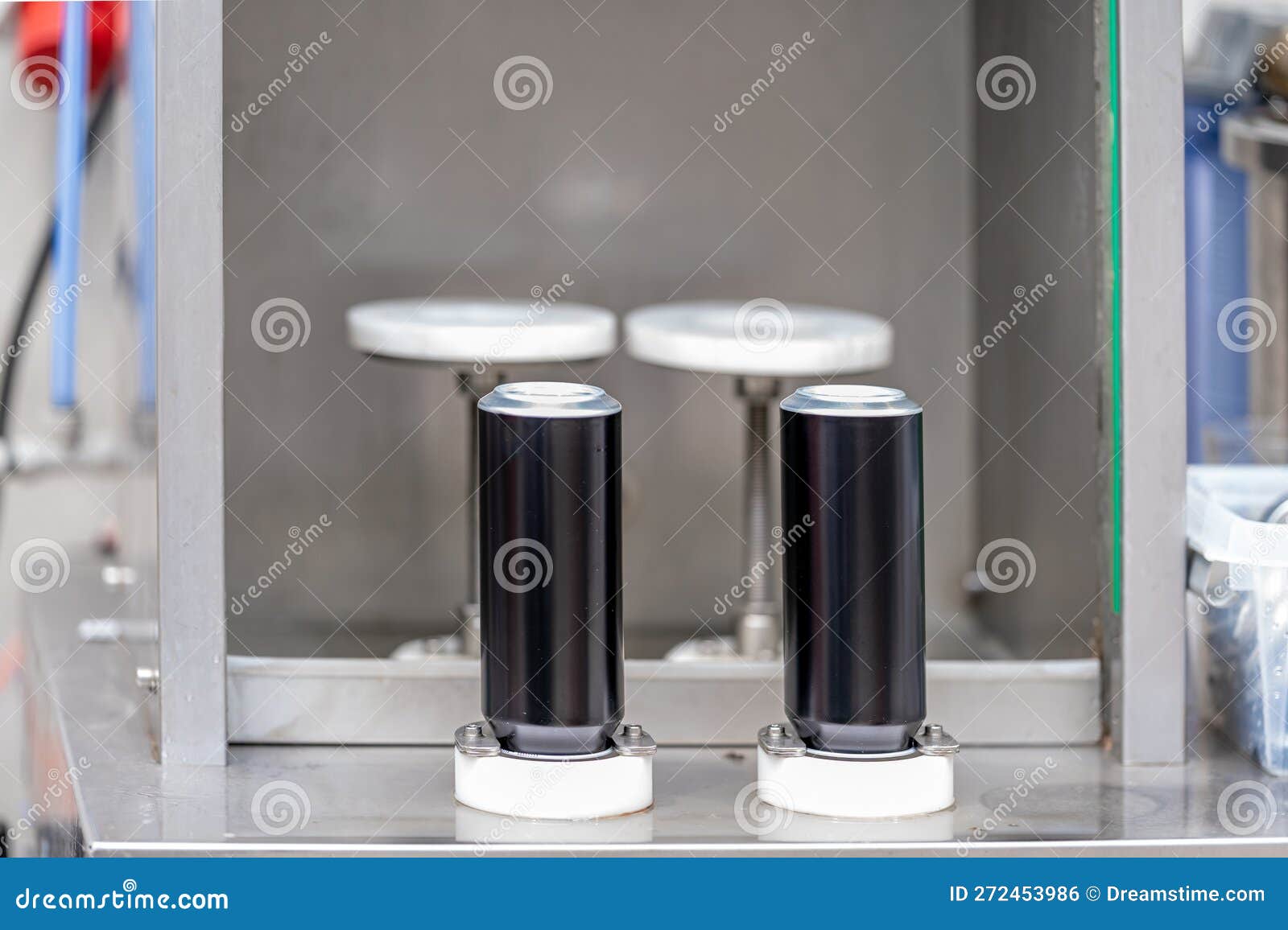 Machine for Filling Beer Cans in a Brewery Stock Photo - Image of ...