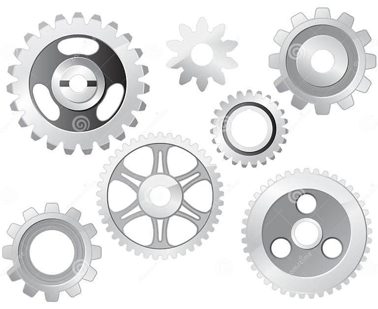 Machine Gear Wheel stock vector. Illustration of industry - 18609078