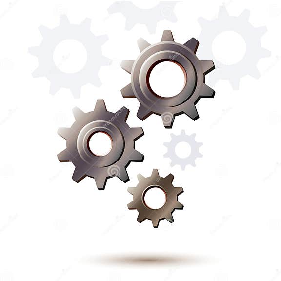 Machine Gear Wheel, Cogwheel Background Stock Vector - Illustration of ...