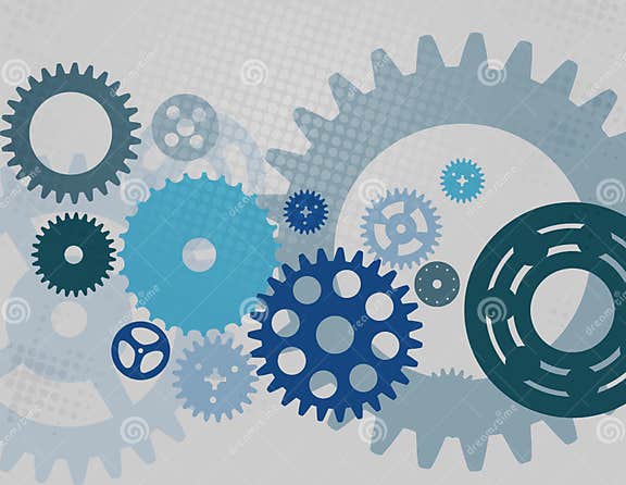 Machine Gear Wheel Cogwheel Pattern. Vector Stock Vector - Illustration ...