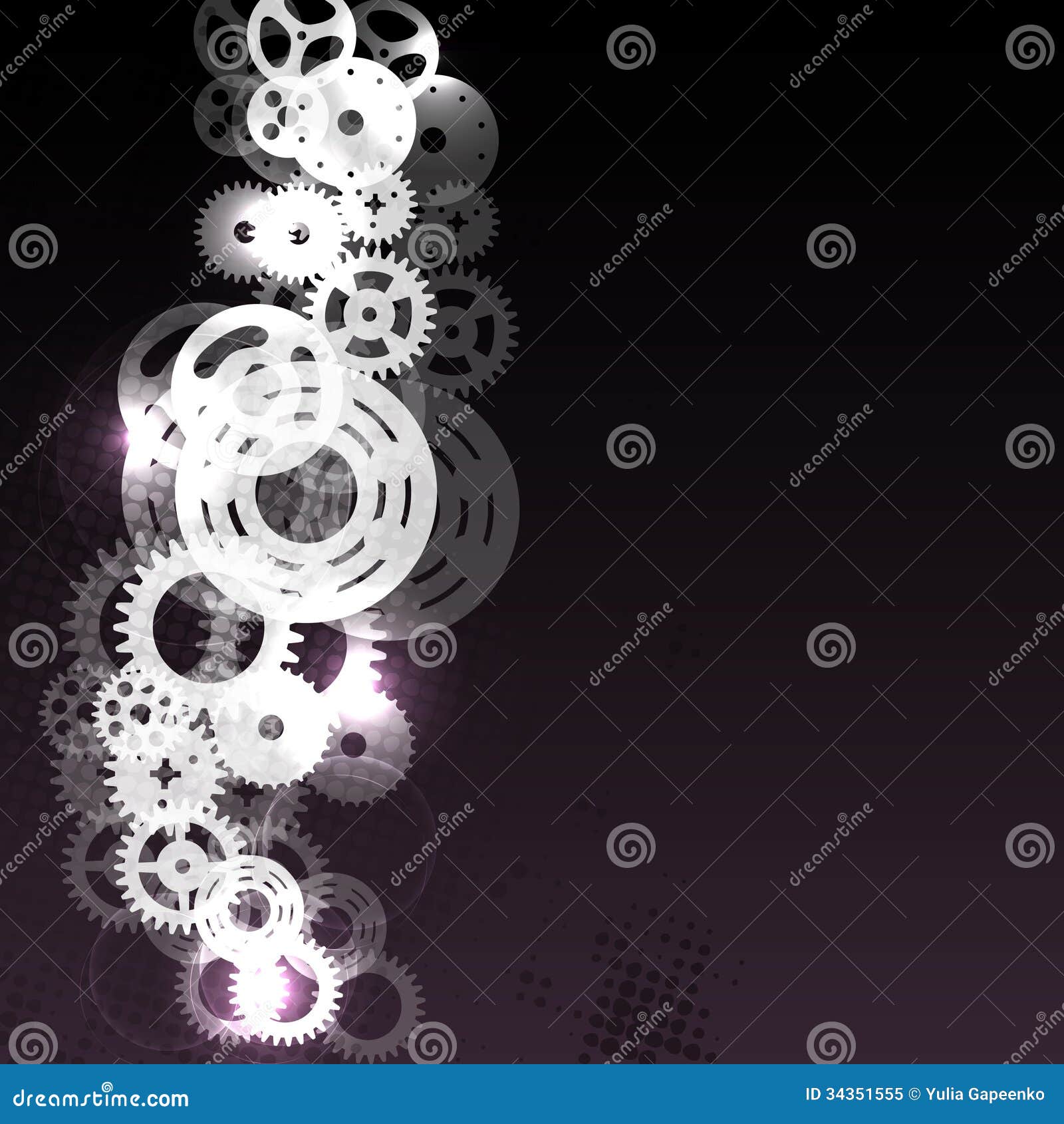 Machine Gear Wheel Cogwheel Pattern. Vector Stock Vector - Illustration ...