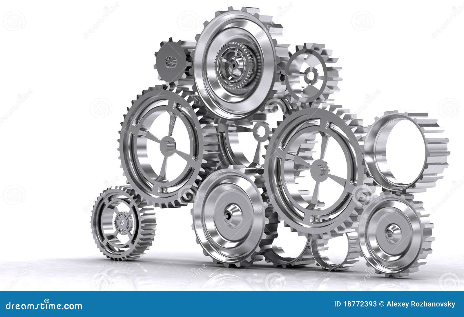 Machine Gears stock illustration. Illustration of cooperation - 18772393