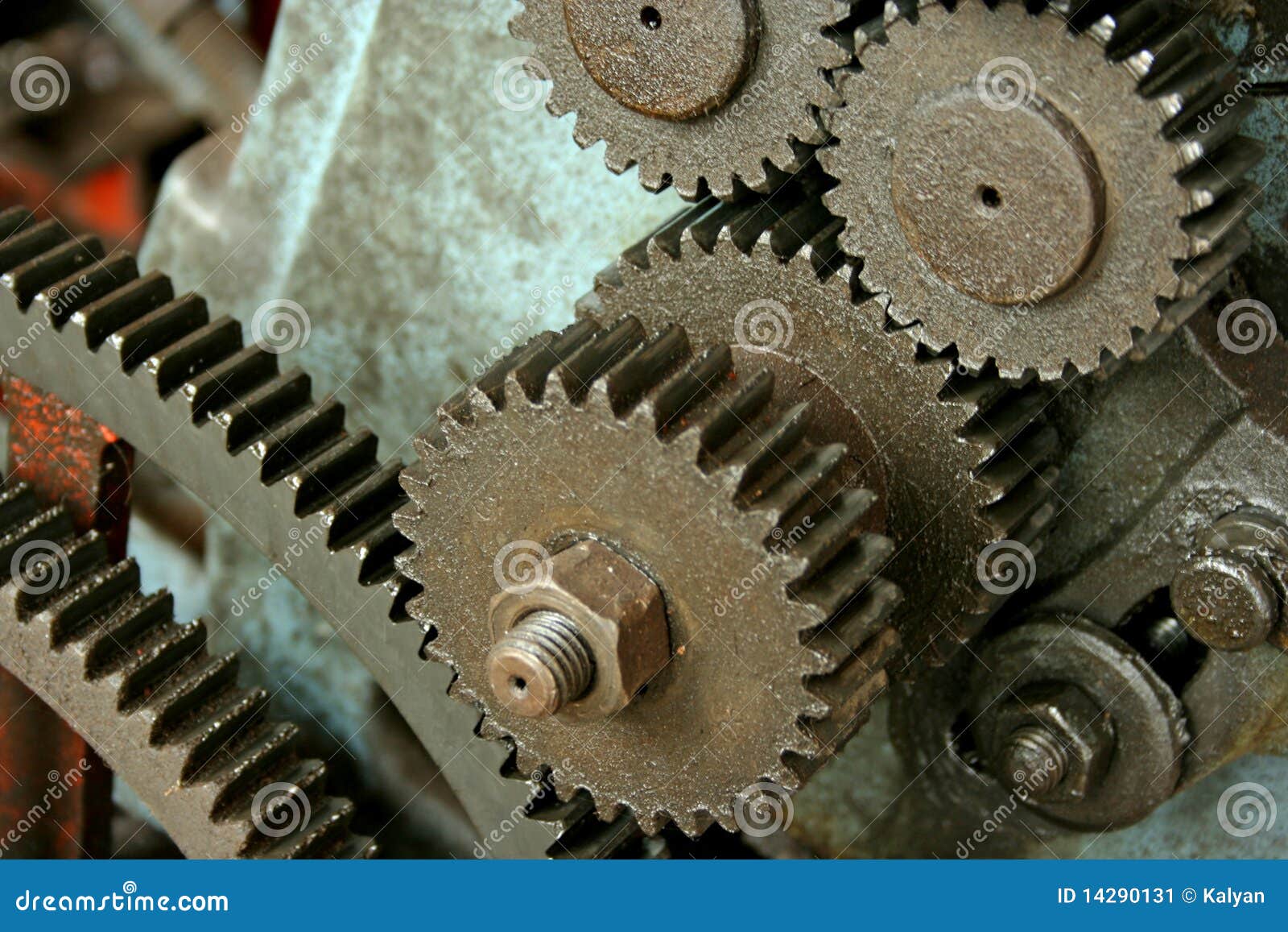 Machine Gears cogs stock image. Image of spirals, gears - 14290131