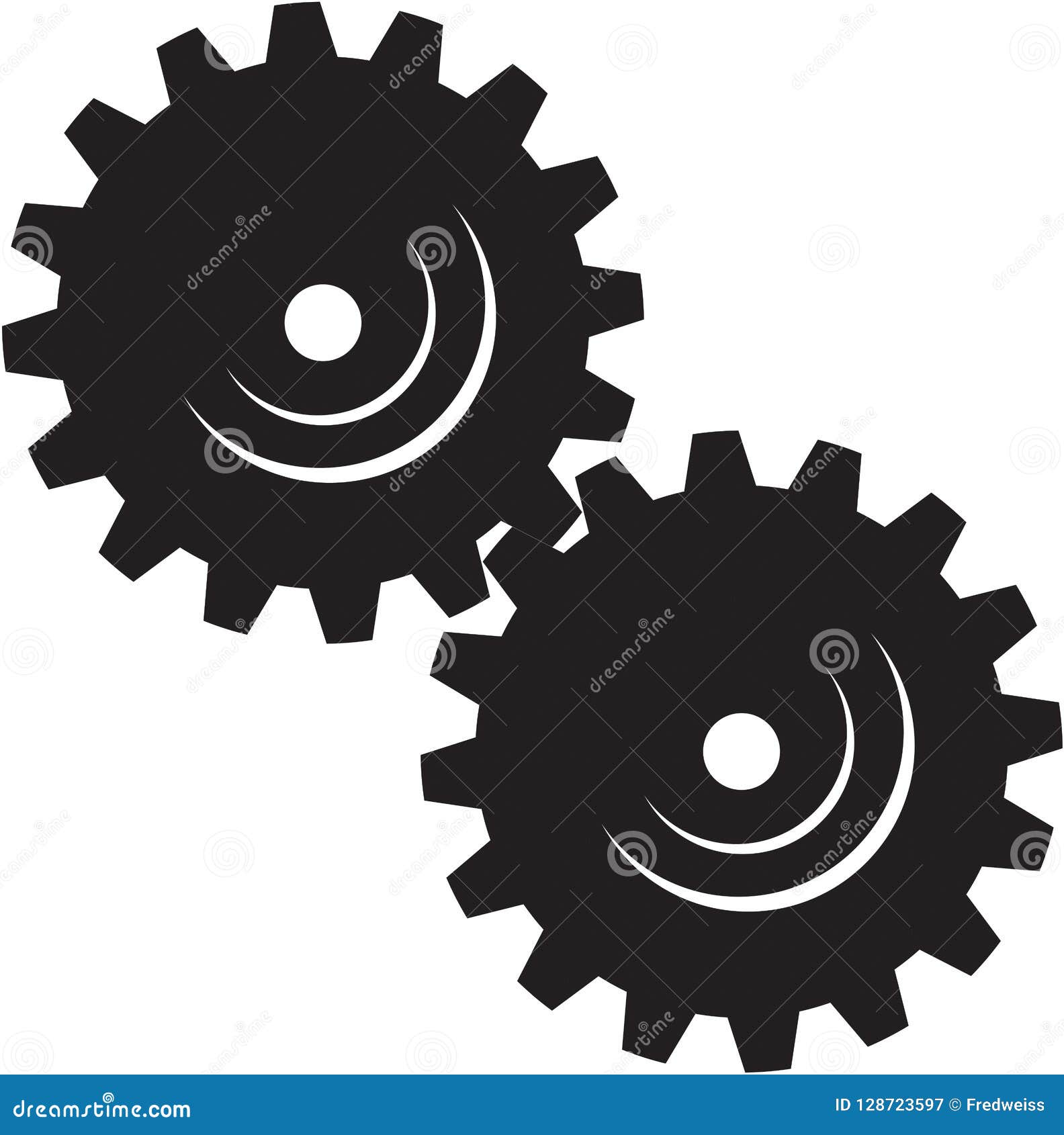 Machine Gears Vector Illustration Stock Vector - Illustration of motion ...