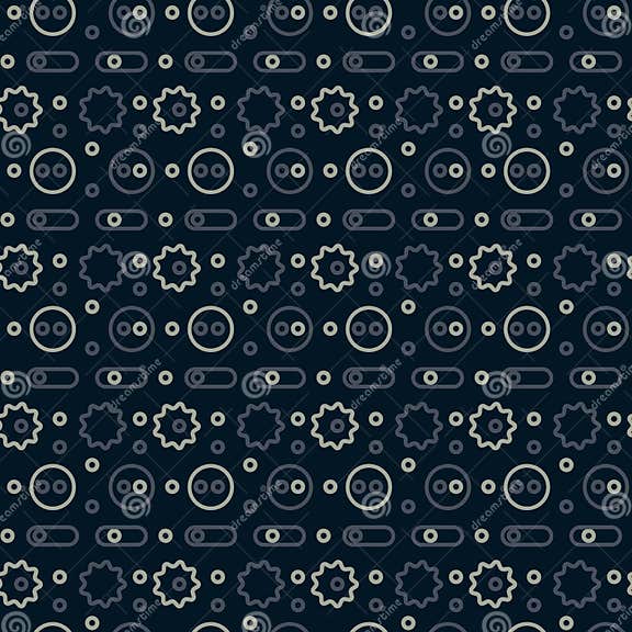 Machine Gone Mad Pattern Seamless Design Stock Vector - Illustration of ...