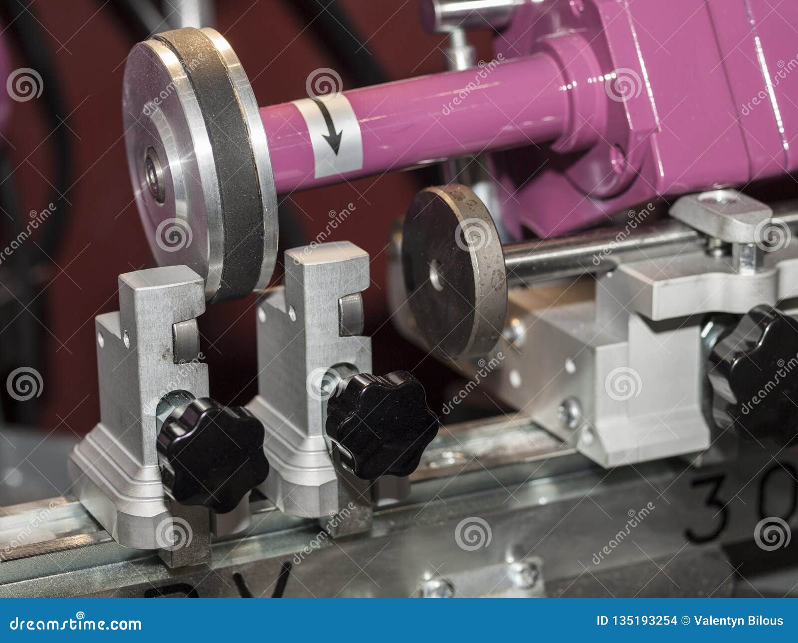 Machine for Grinding the Engine Valve Chamfer Stock Photo - Image of ...