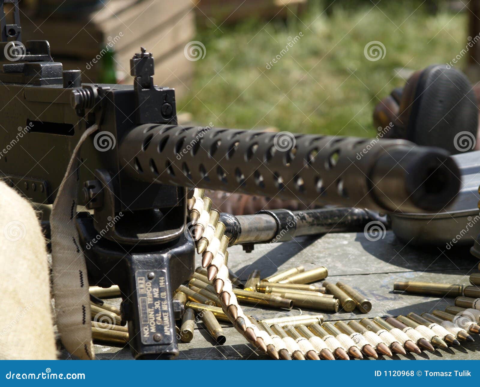 Machine-gun stock photo. Image of ammo, army, bullets - 1120968