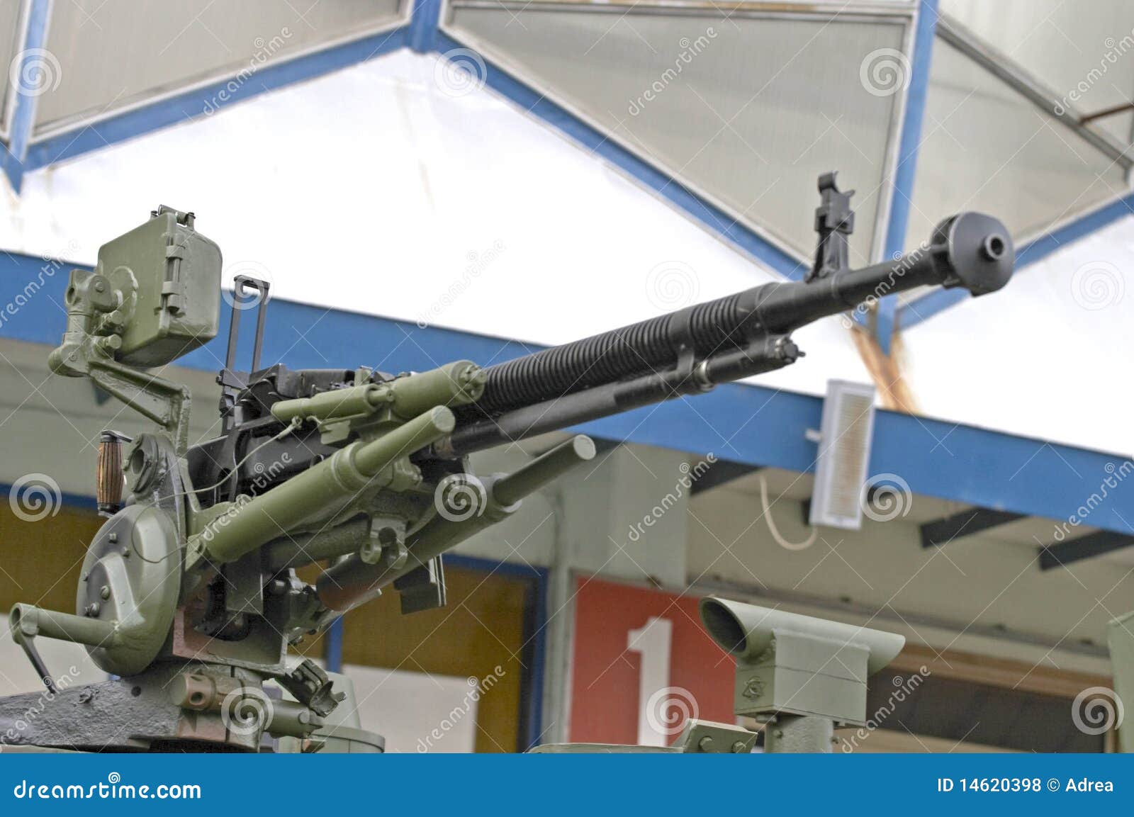 Infantry Machine Gun Mounted on Tank Stock Photo - Image of armed ...