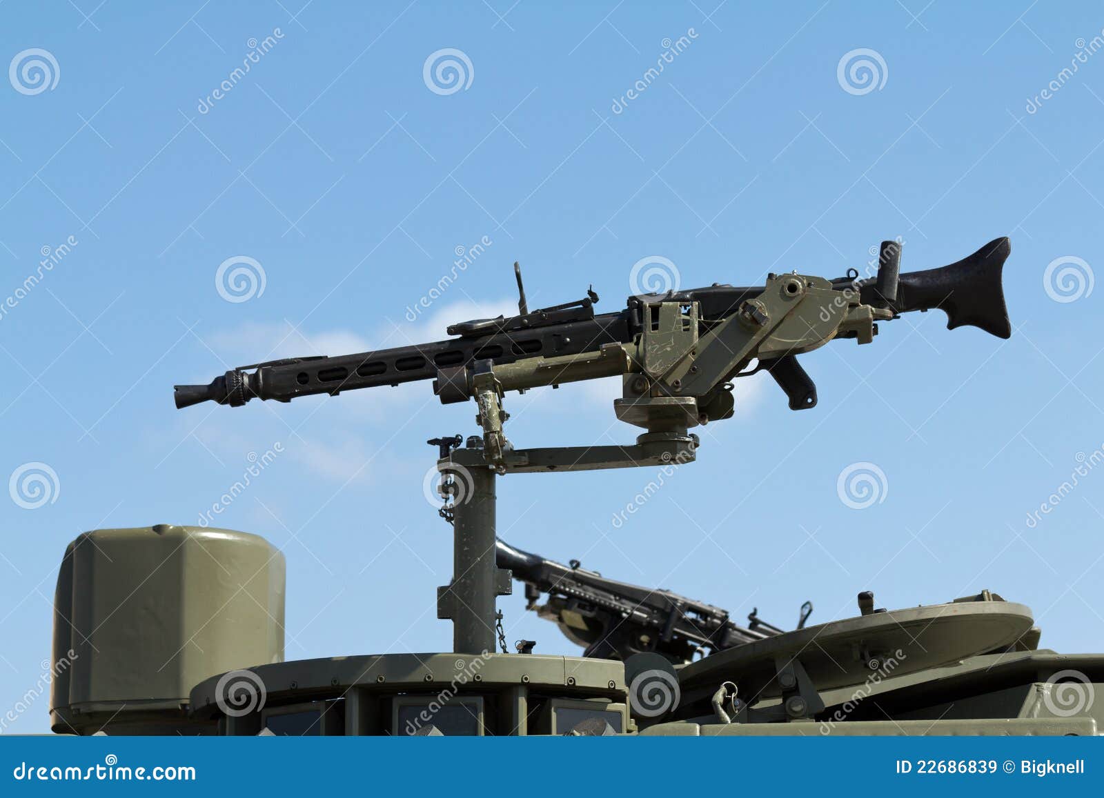 Machine Gun stock image. Image of machine, armament, metal - 22686839