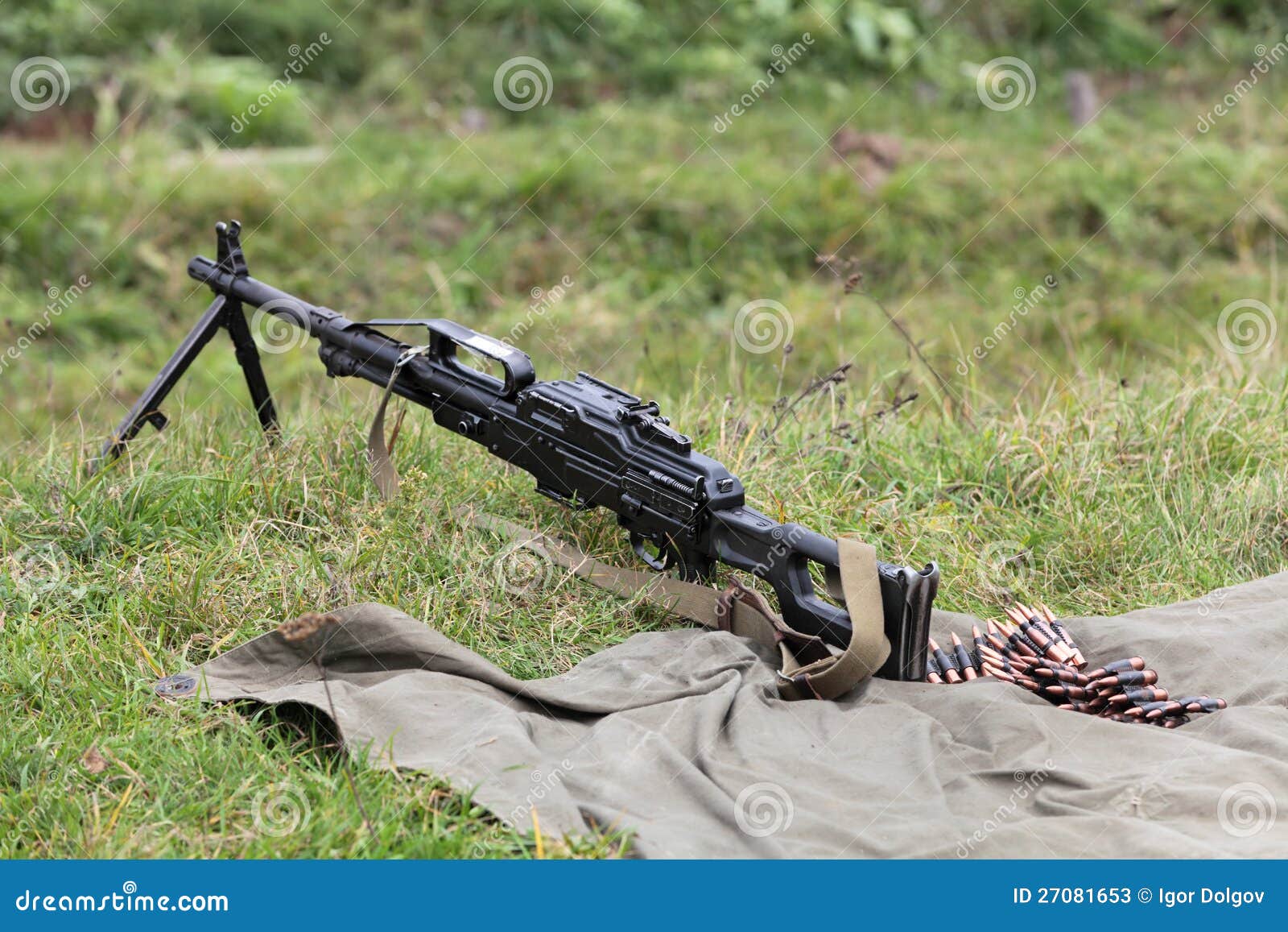 Machine gun stock image. Image of automatic, weapon, military - 27081653