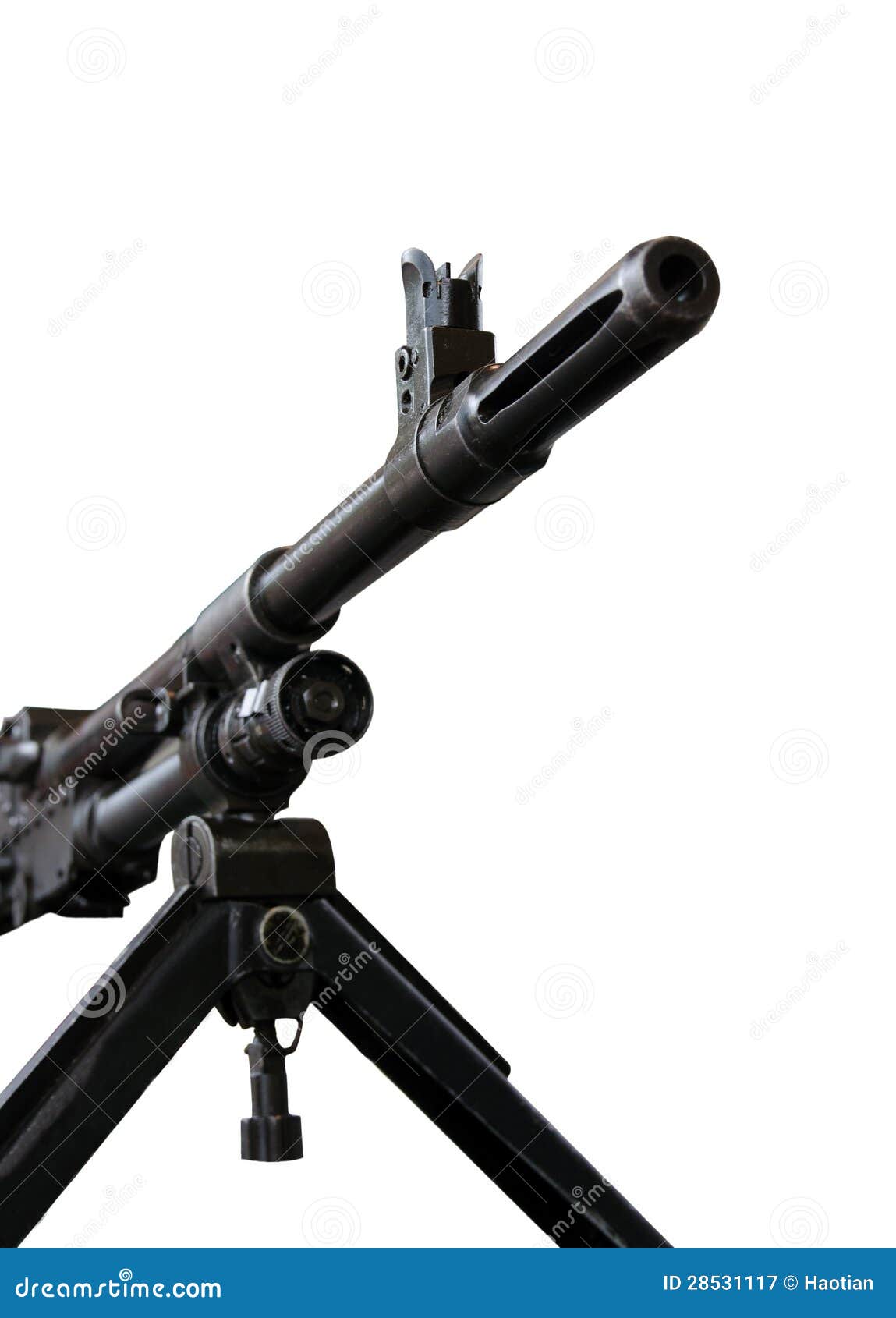 A GPMG General Purpose Machine Gun Mounted On The Top Of An Armoured ...