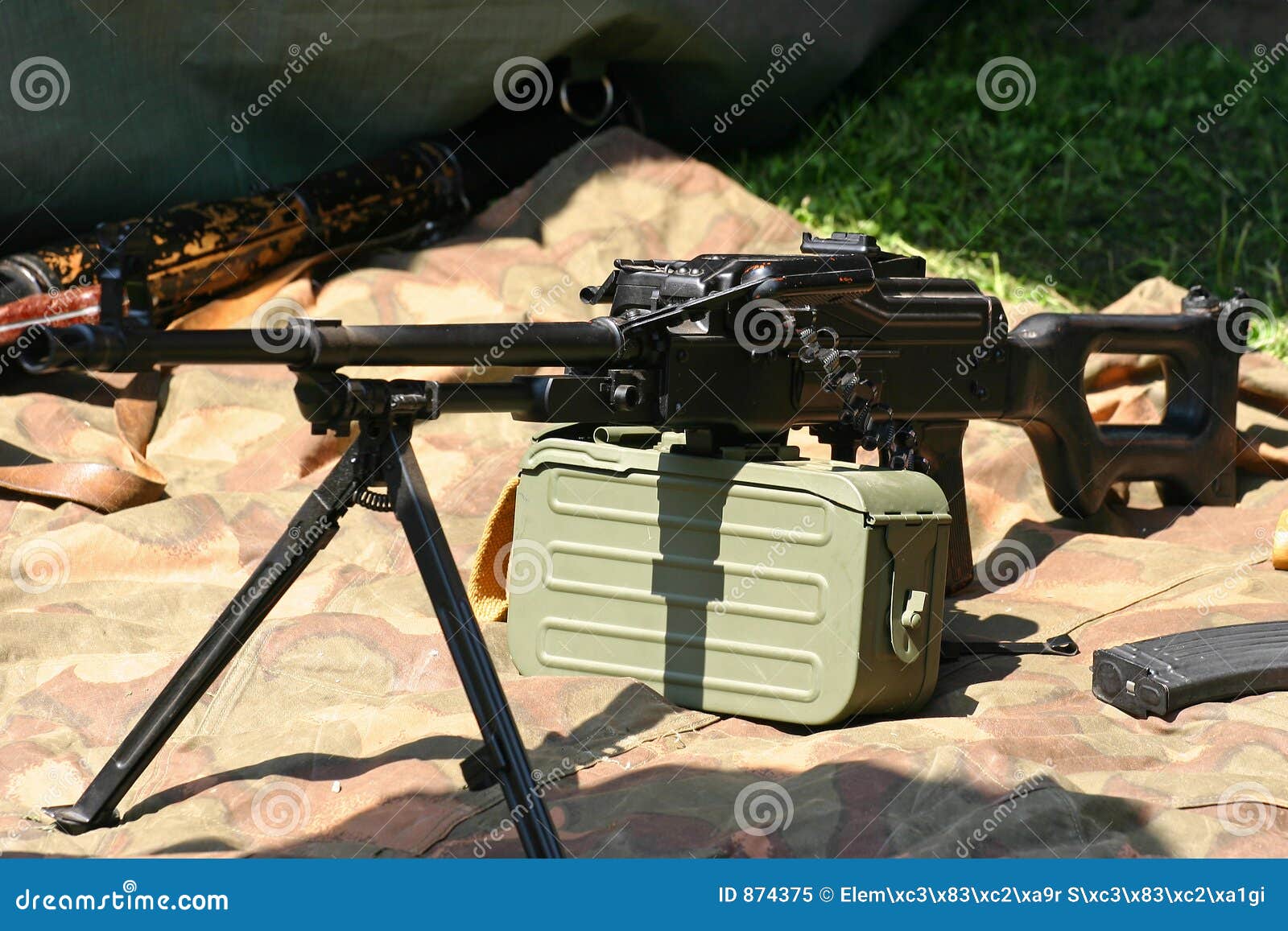 Machine gun stock image. Image of battle, dead, sten, defense - 874375