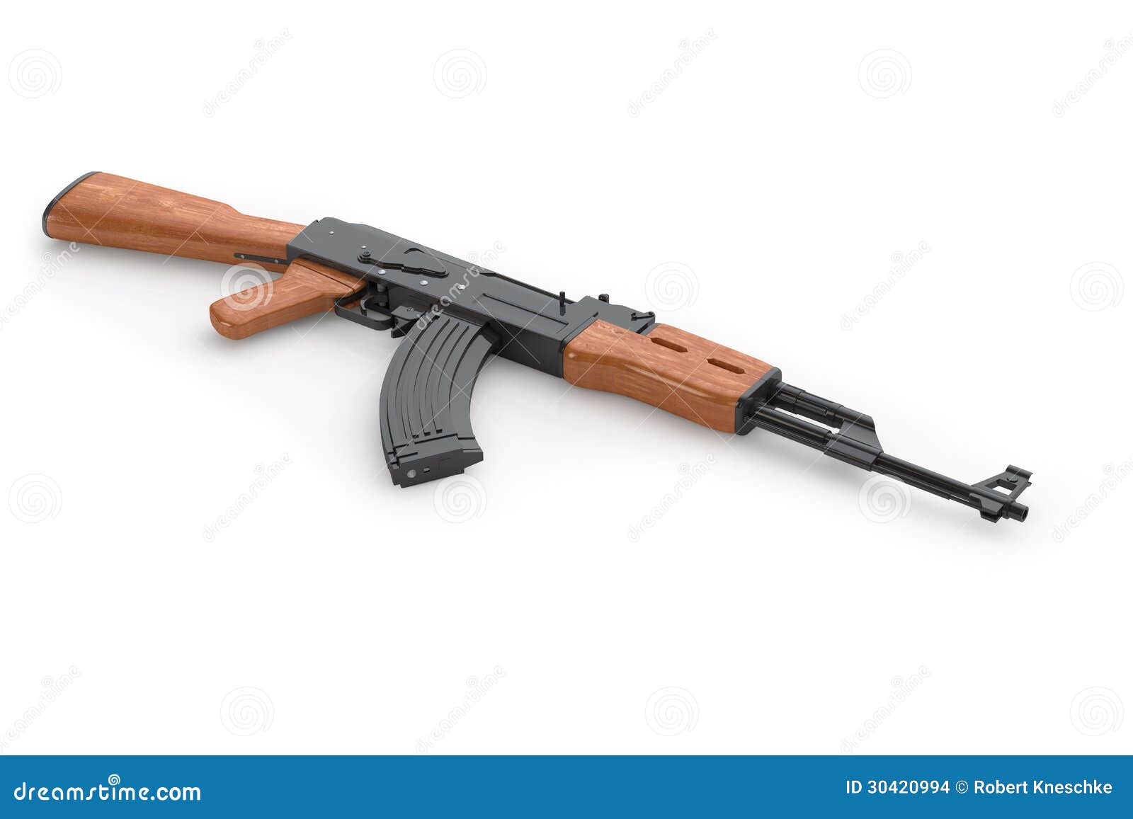 Machine Gun AK-47 Stock Images - Image: 30420994