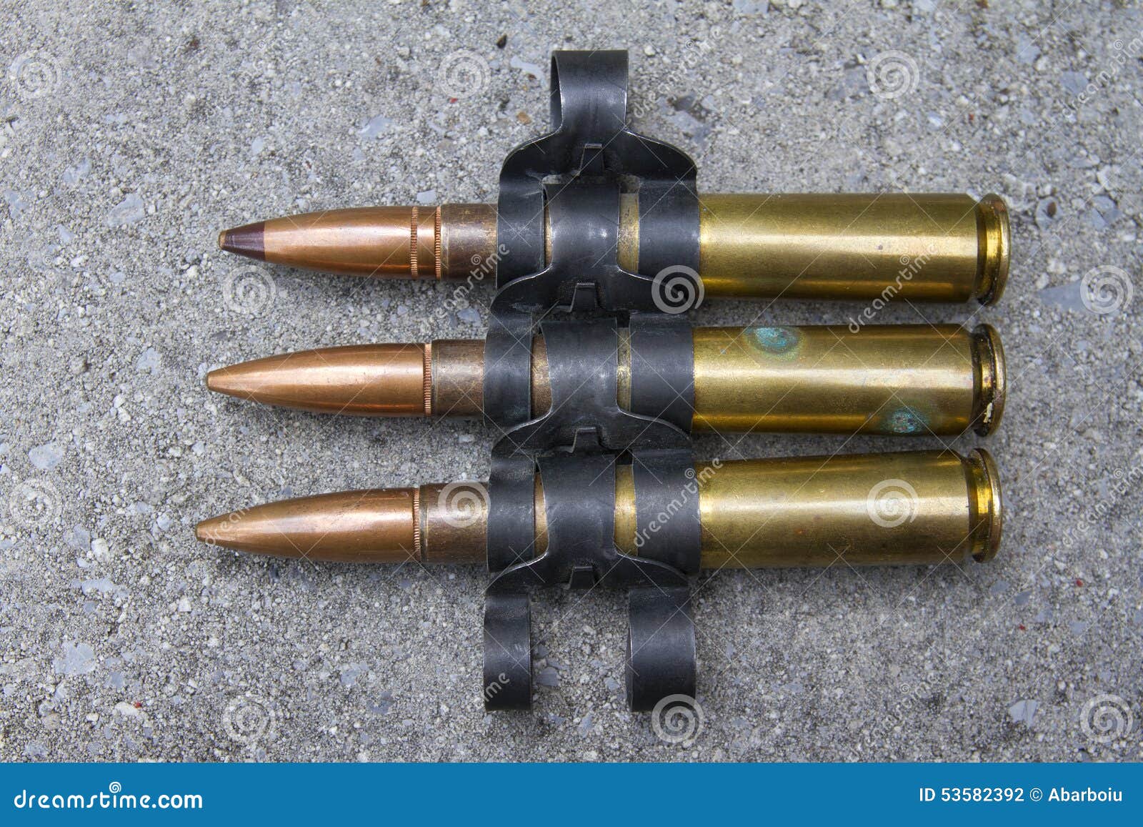 Machine gun ammunition stock photo. Image of enemy, coast - 53582392
