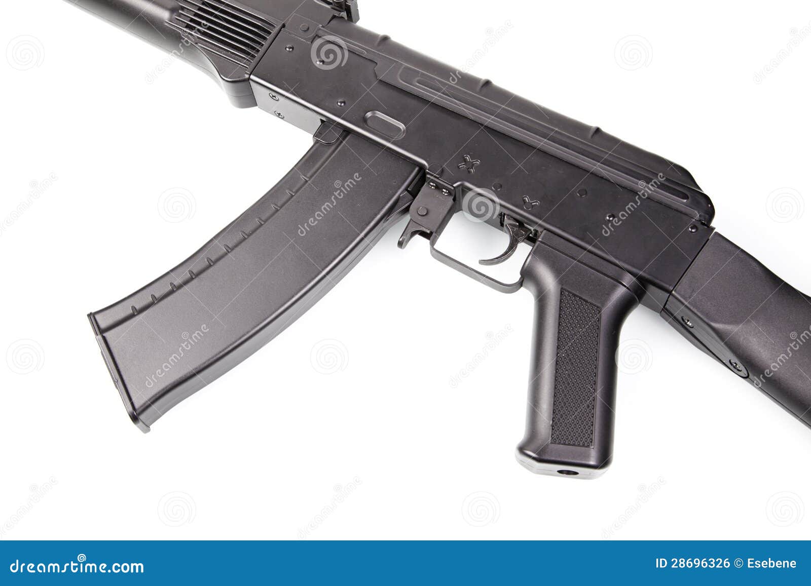 Machine gun assault stock photo. Image of rifle, isolated - 28696326