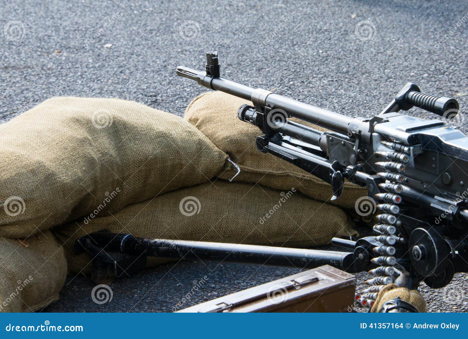 Machine gun stock photo. Image of combat, bullet, military - 41357164