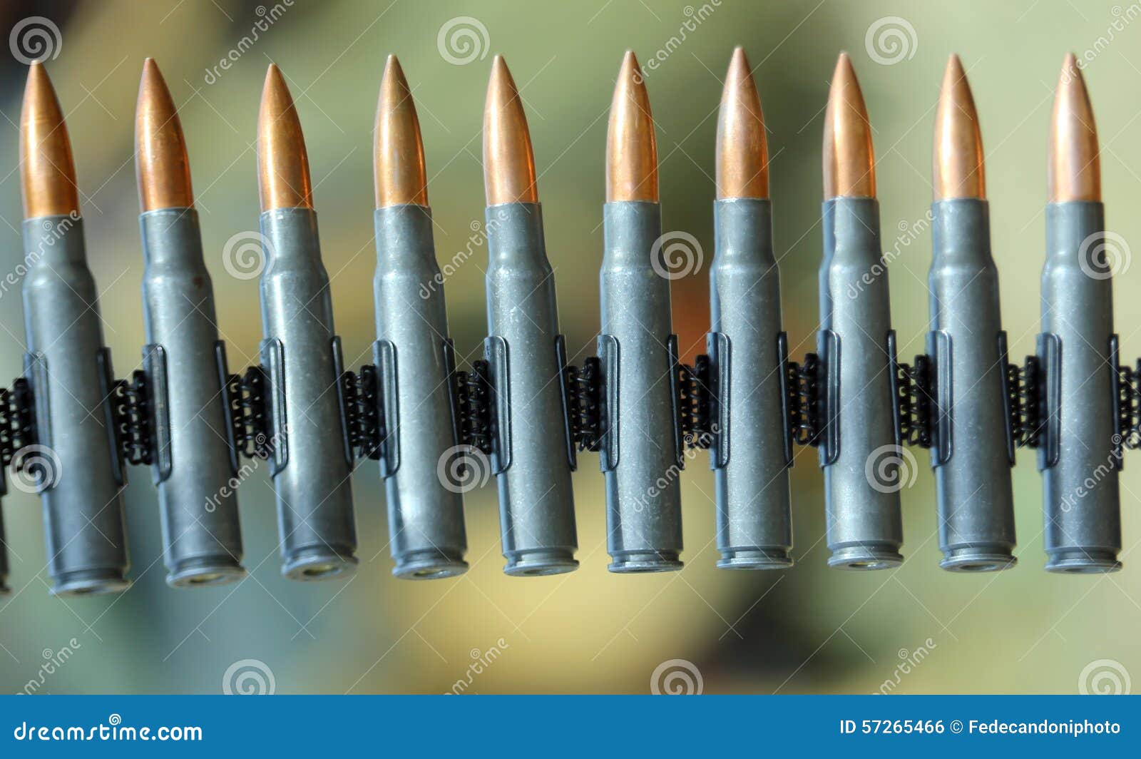 Machine Gun Bullets during a War Patrol of the Army Stock Photo - Image ...
