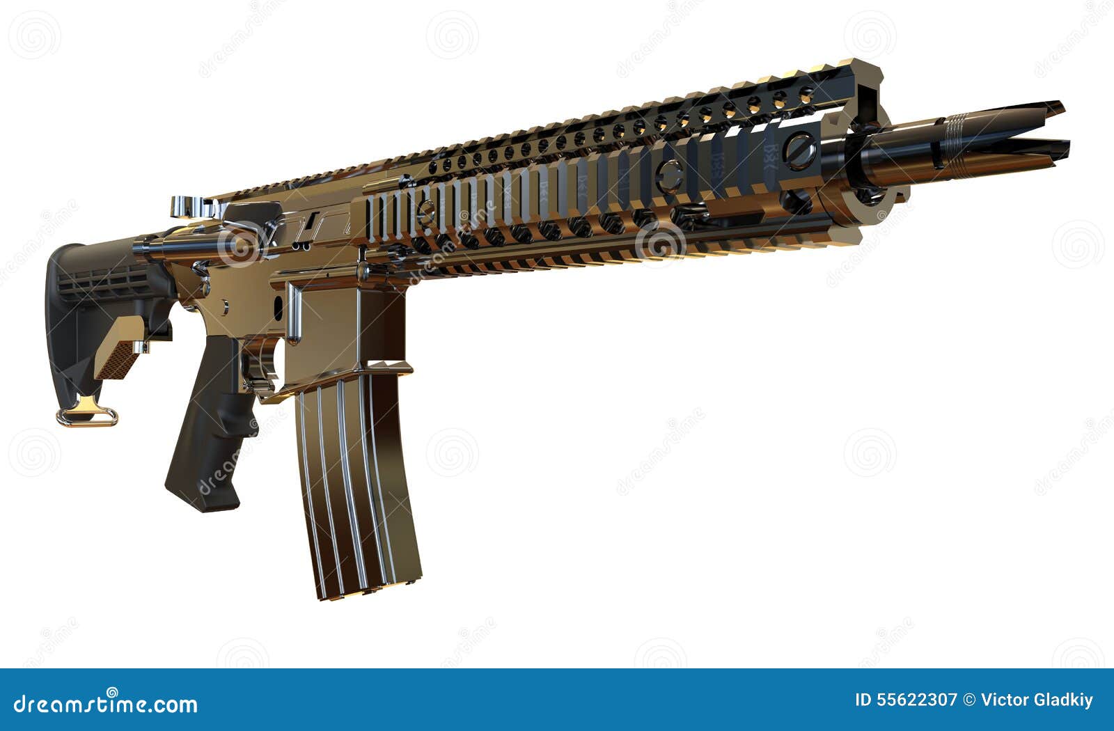 Machine Gun stock illustration. Illustration of army - 55622307