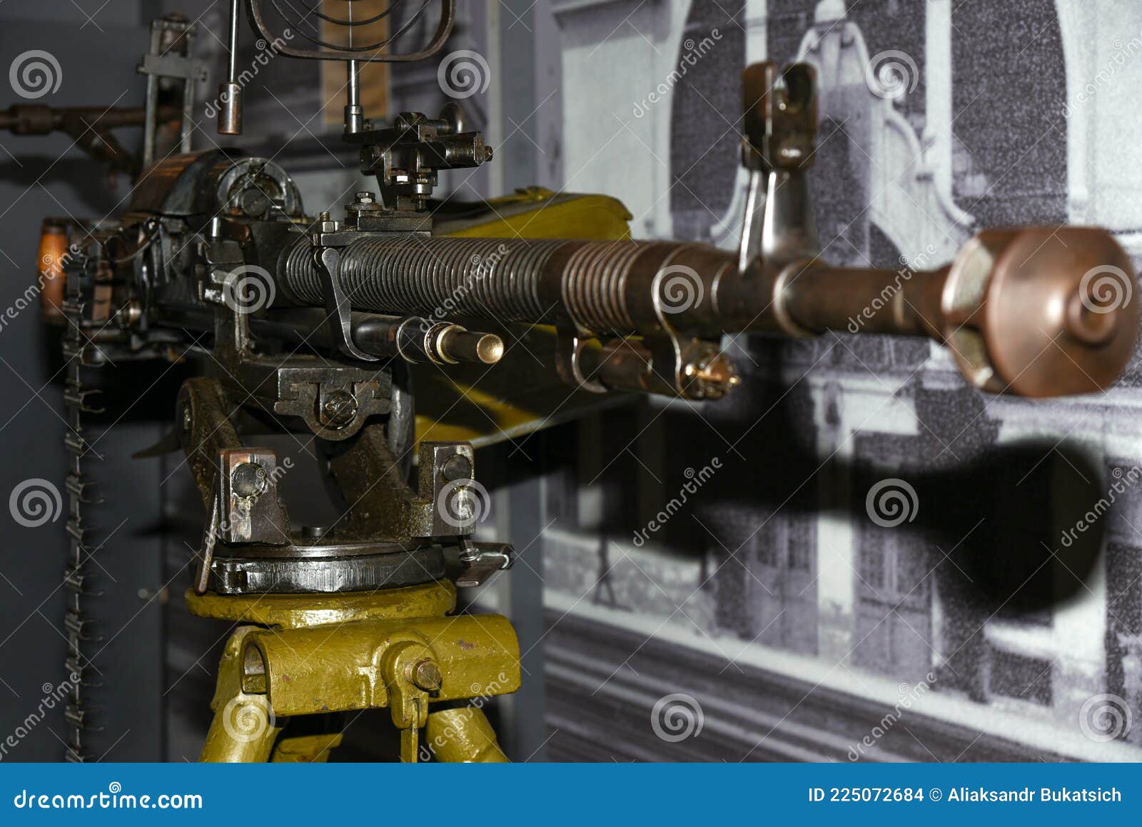 Machine Gun for Destroying Aircraft in World War II Stock Photo - Image ... Machine Gun for Destroying Aircraft in World War II Stock Photo - Image ...