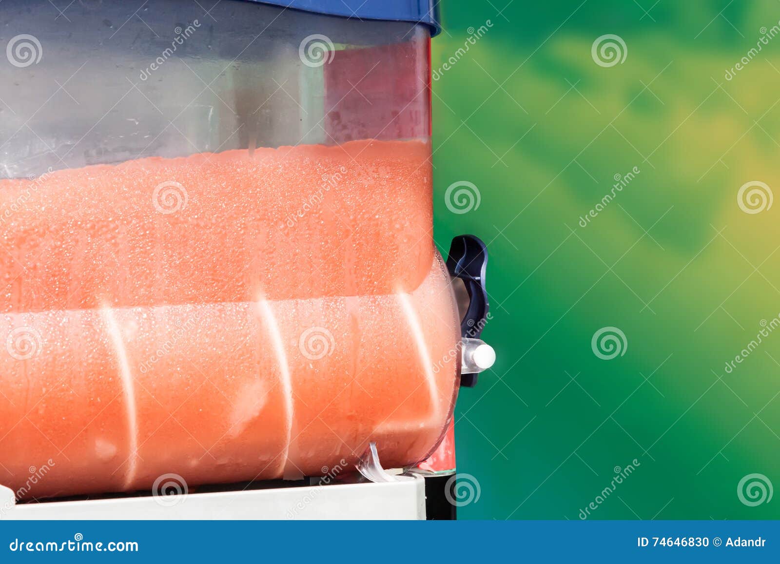 The Machine Gun Doing the Different Frozen Drinks Stock Photo - Image ...