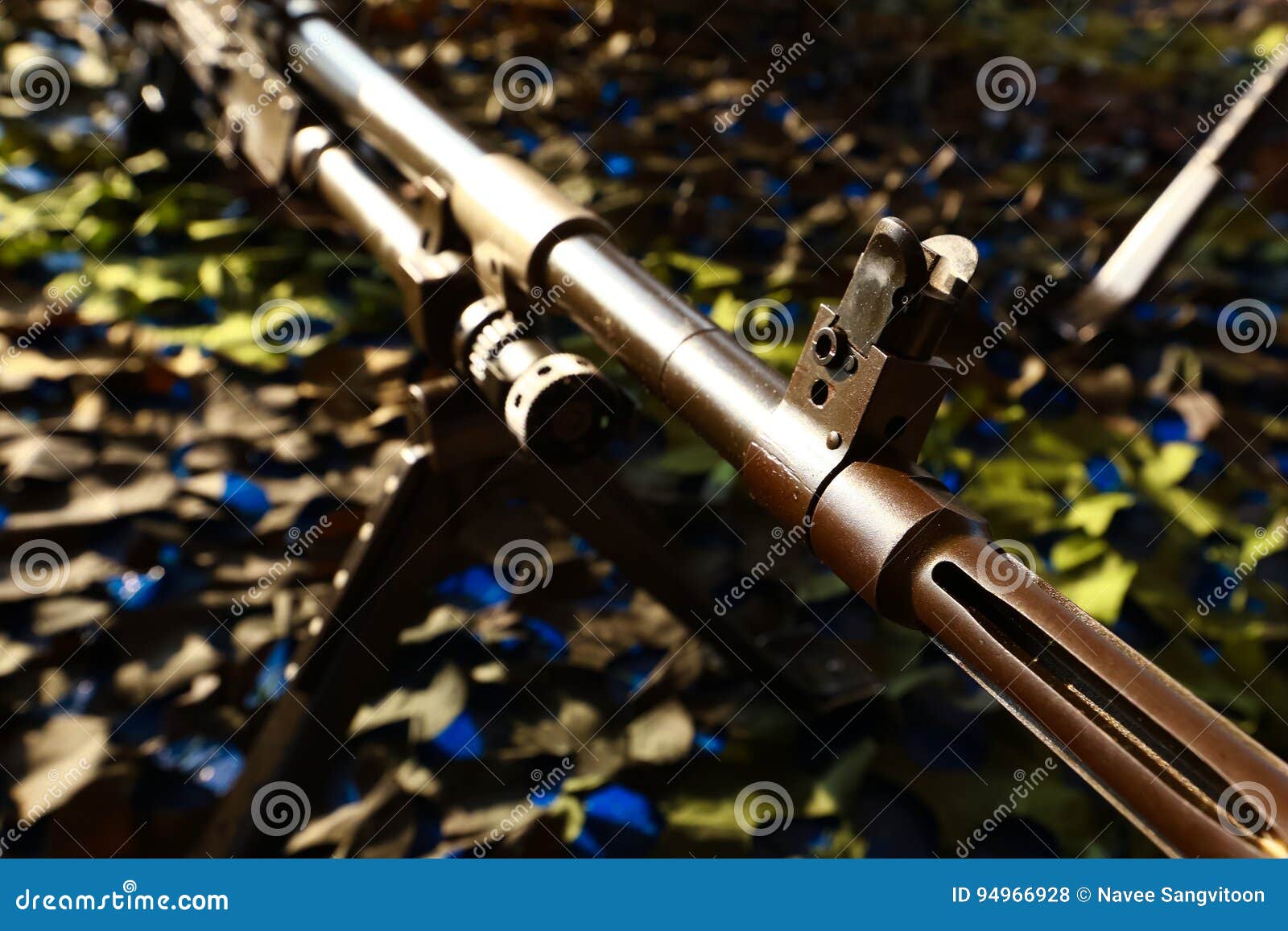 Machine gun stock photo. Image of gunpoint, ammunition - 94966928